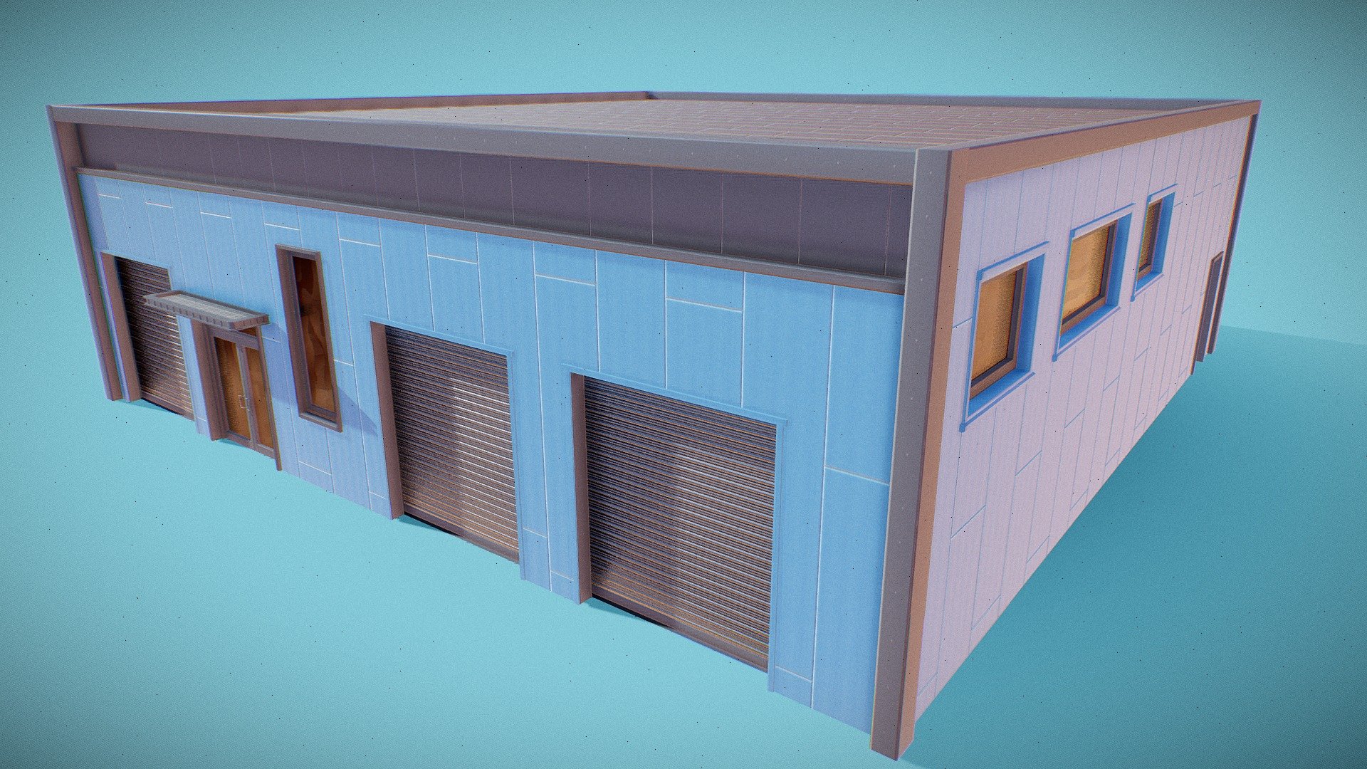 Large Modern Warehouse - Buy Royalty Free 3D model by Serhii3D [9220389 ...