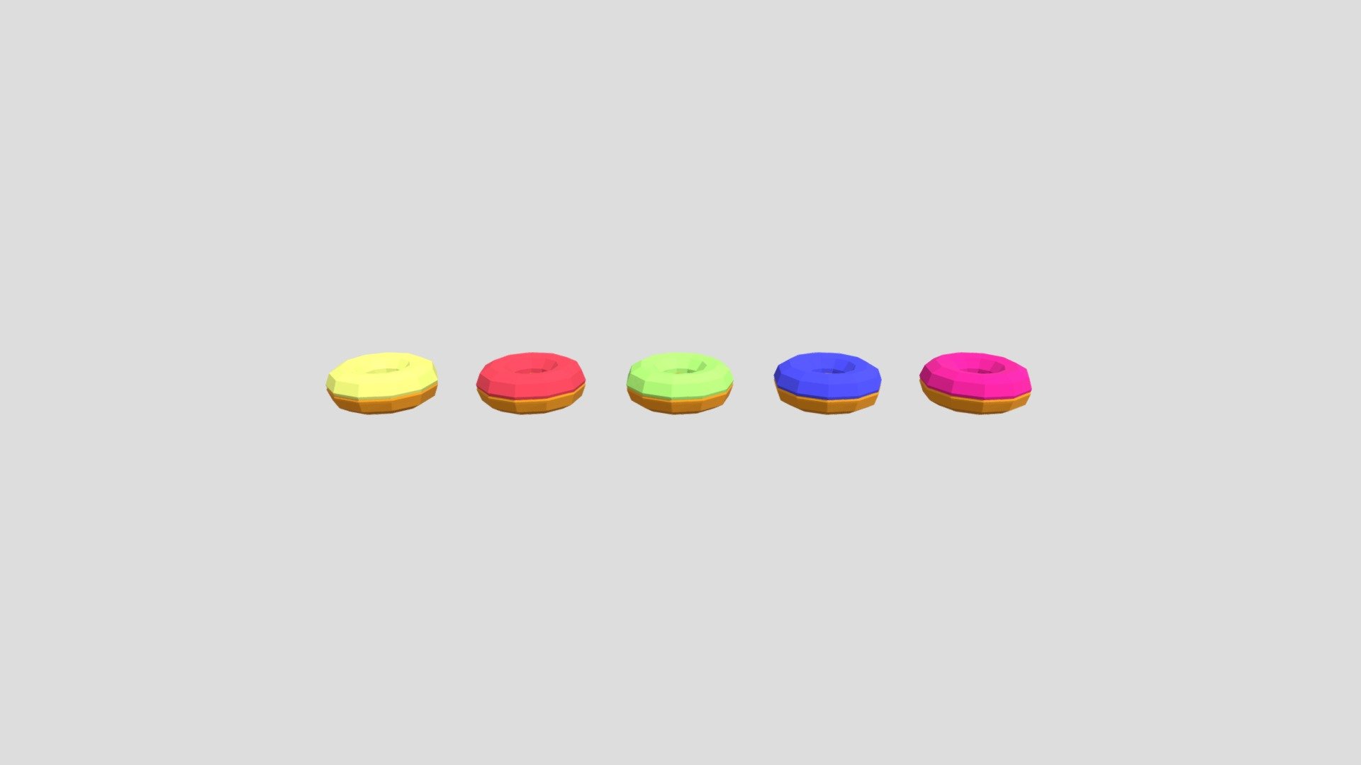 Low-Poly Donuts - Download Free 3D model by MyUsernameIsGood [92211af ...