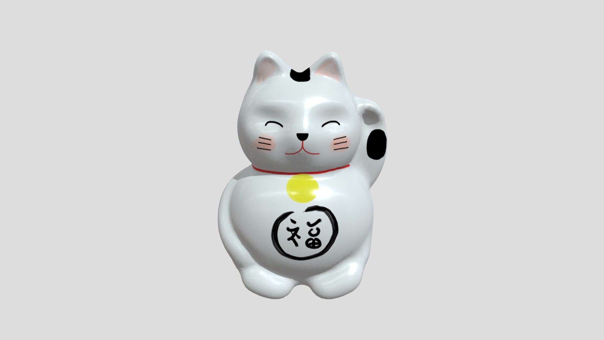 Maneki Neko Cat - 3D model by maksymilian.gasior1 [92214e0] - Sketchfab
