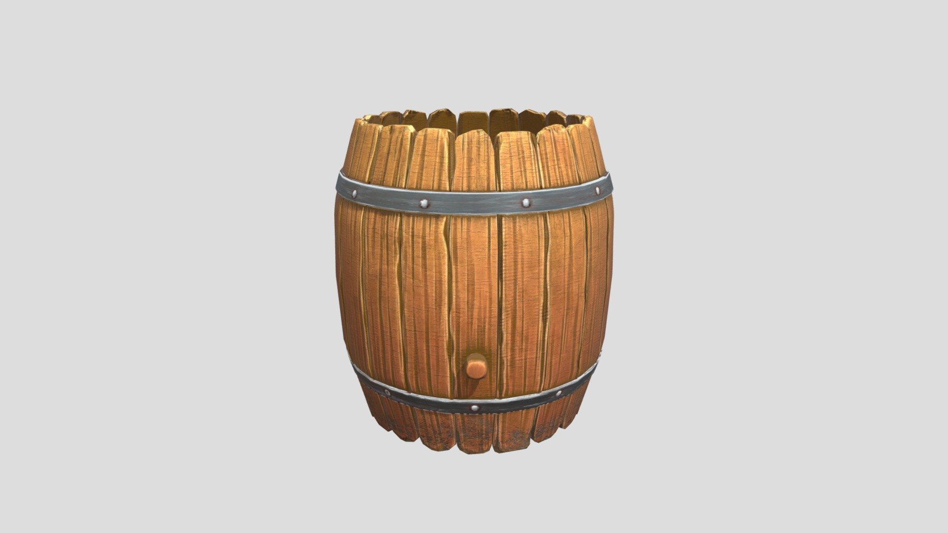 Stylized barrel ( game ready ) - Download Free 3D model by ...