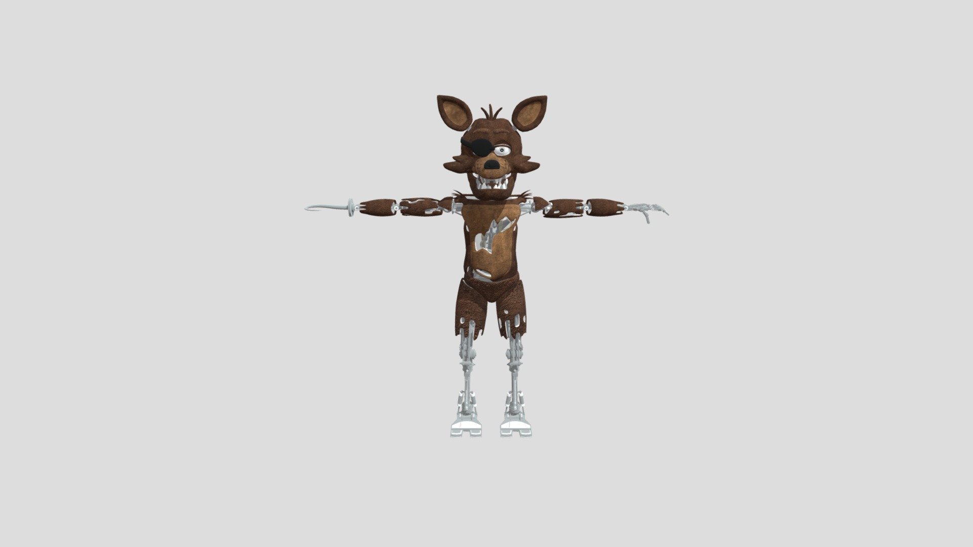 Foxy The Pirate Fox Remastered - Download Free 3D model by ...