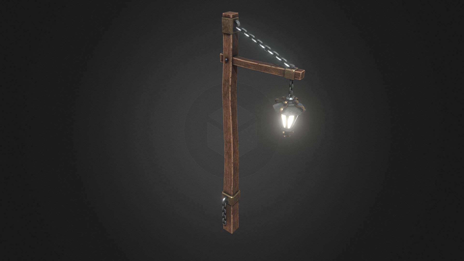 Lamp Post (game ready asset) - Download Free 3D model by Aparicio Silva ...