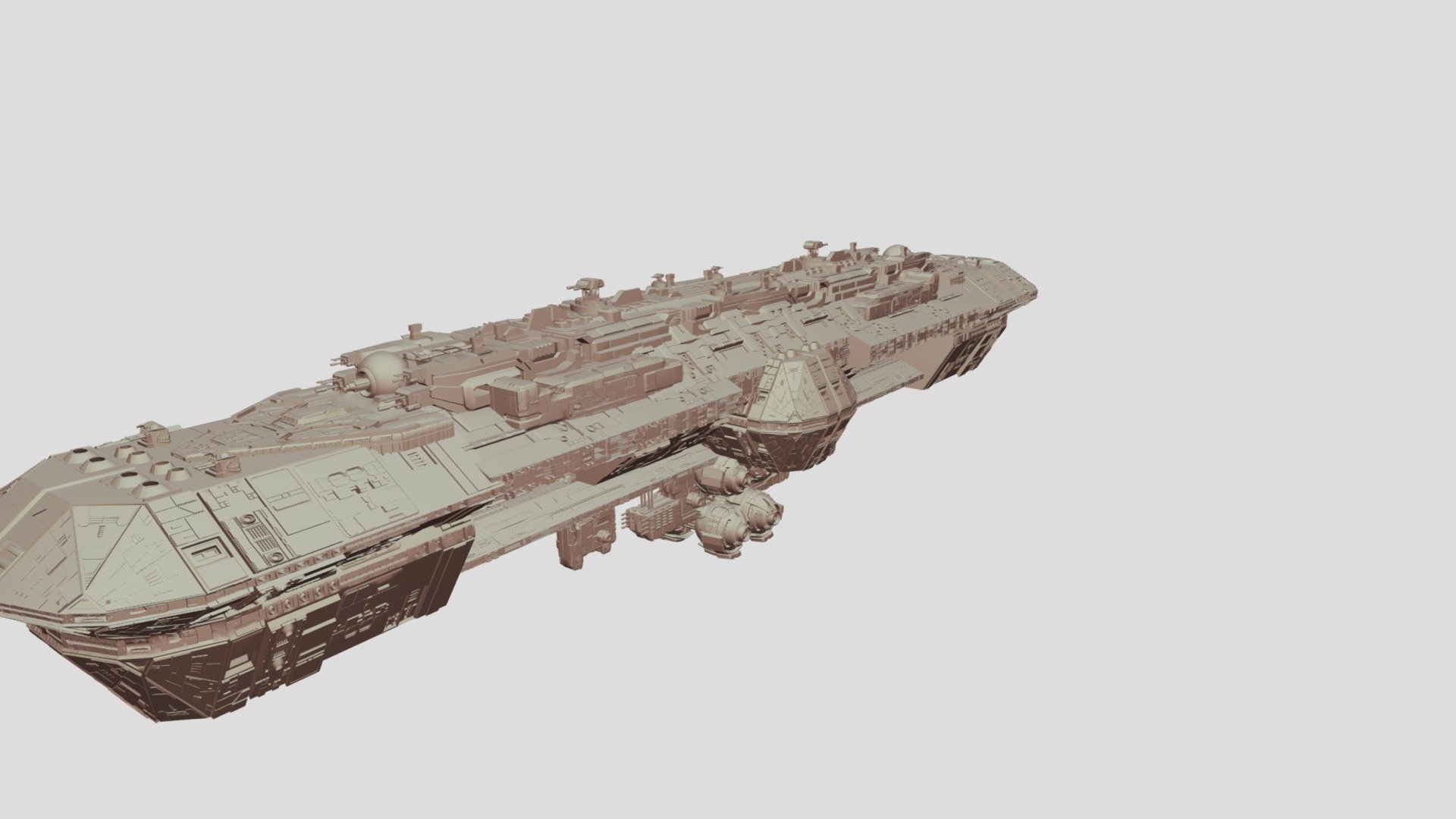 Capital Ship One - Download Free 3D model by Steven Kilby (@boldheadboy ...