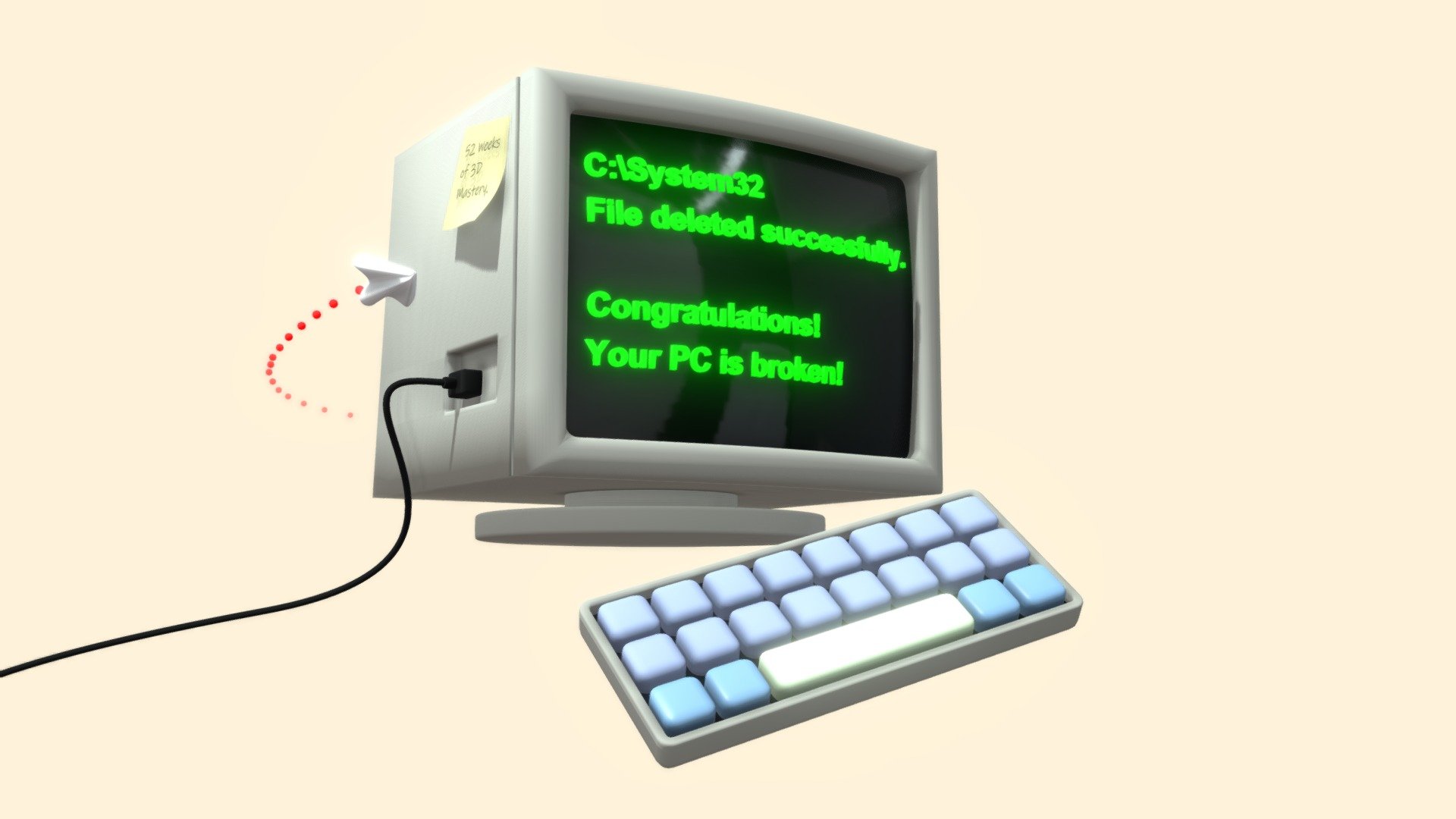 Cute Stylised PC! - Download Free 3D model by McManus Media ...