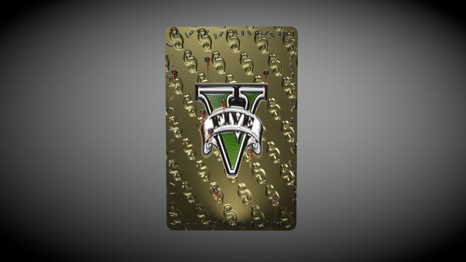 GTA V Card Back - 3D model by Ethan Mele (@aperatus) [9230227] - Sketchfab