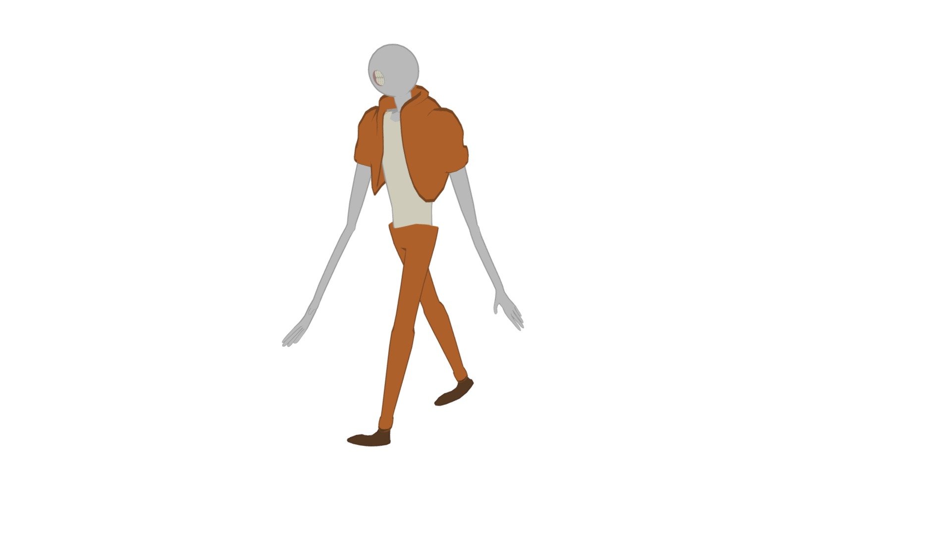 animation 1 walk - 3D model by fememism [9230638] - Sketchfab