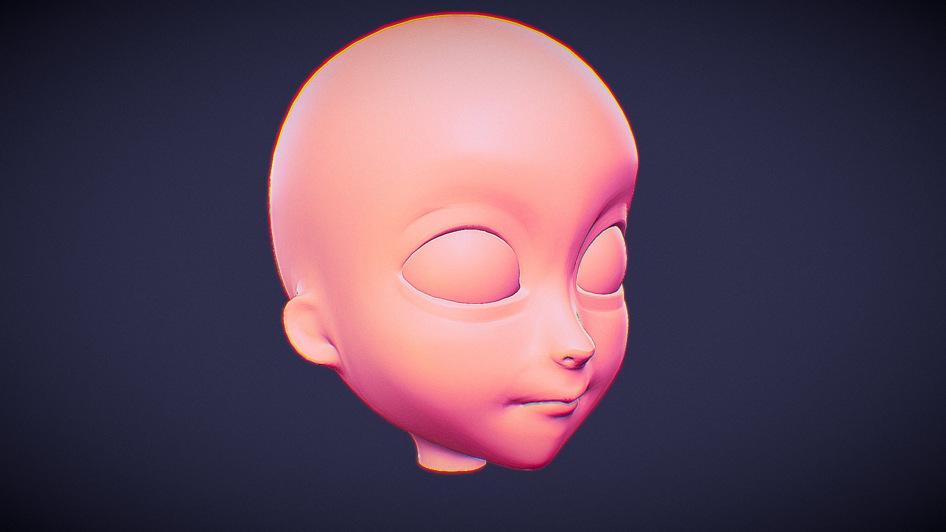 CHIBI head - Download Free 3D model by H.art [9230a85] - Sketchfab