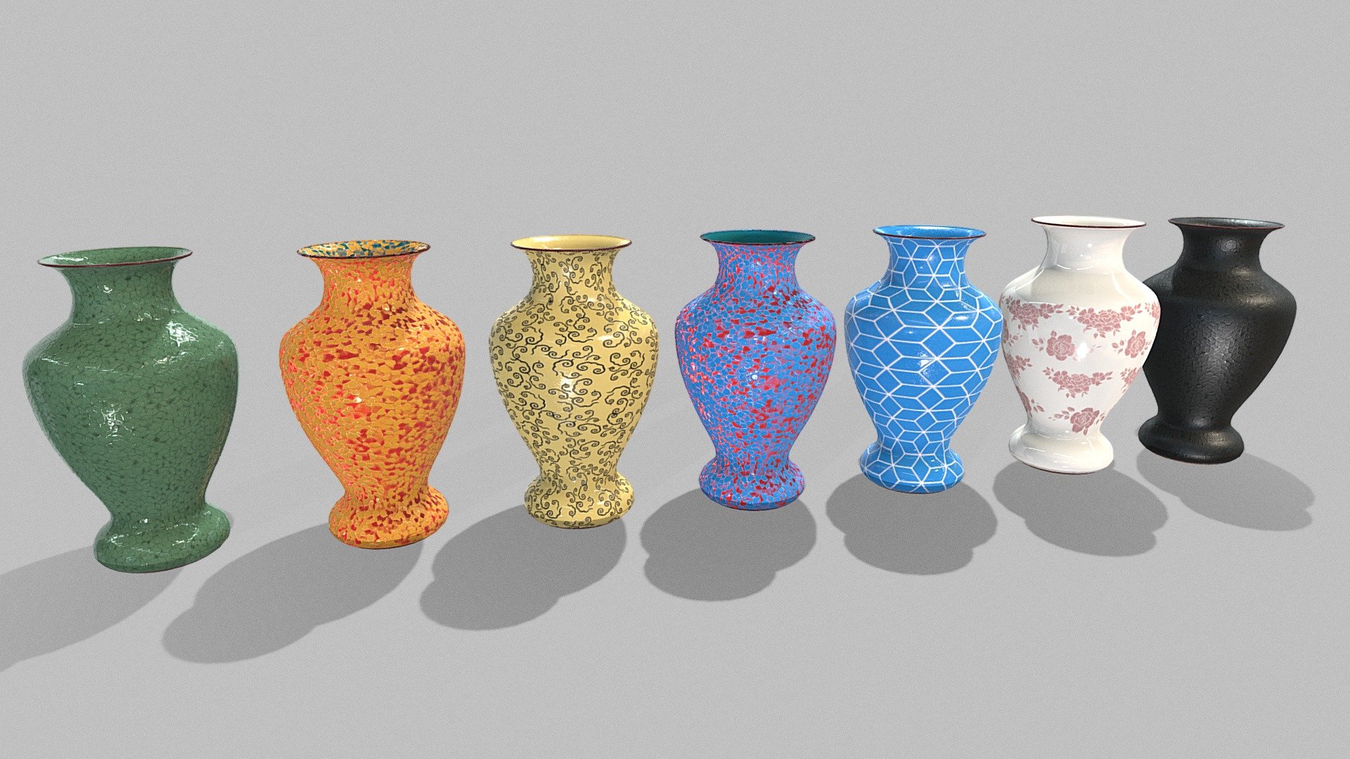 Vase collection - Buy Royalty Free 3D model by Sousinho [9230c4d ...