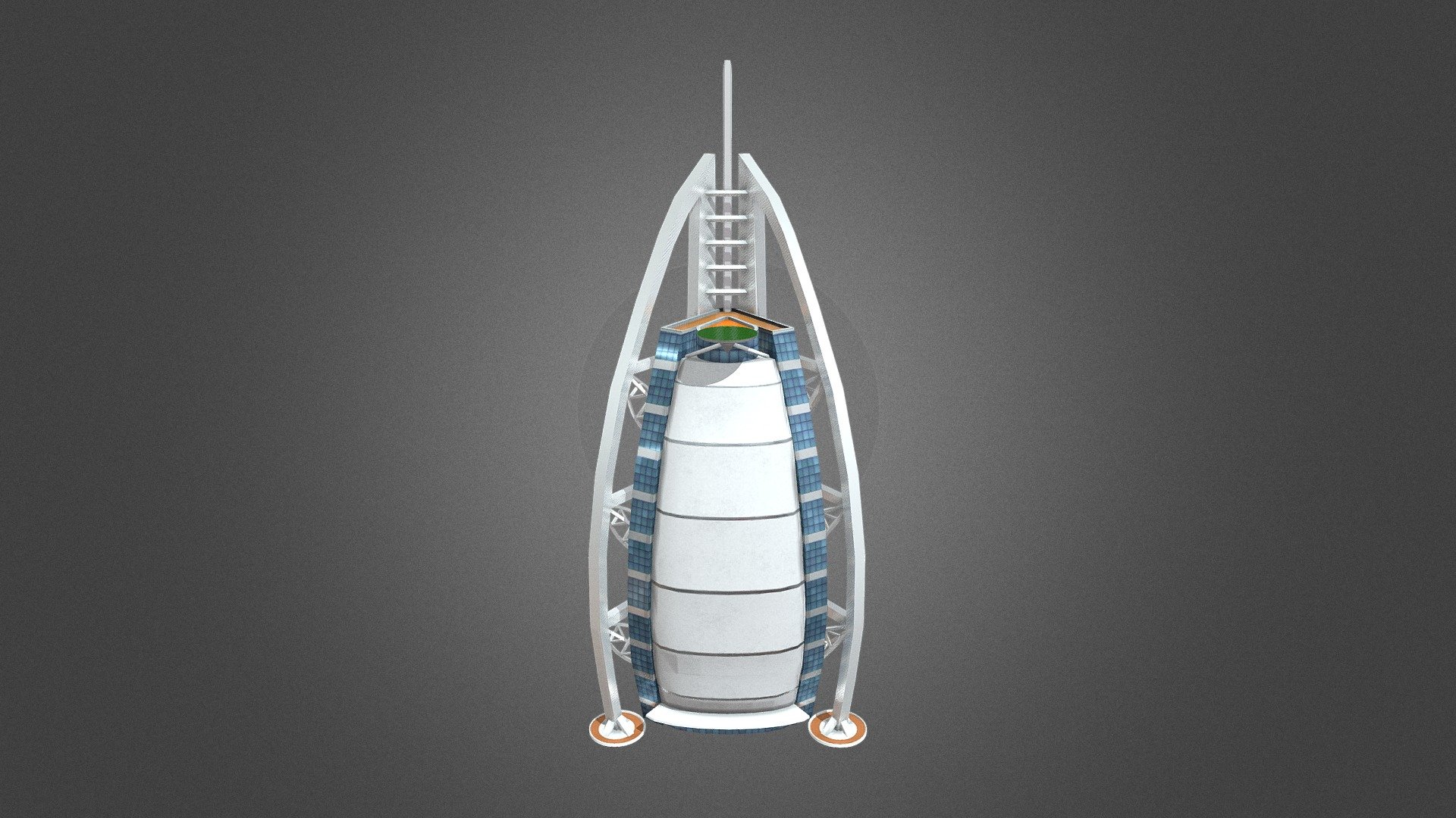 Burj Al Arab - 3D model by cuankiproduction [9230d50] - Sketchfab