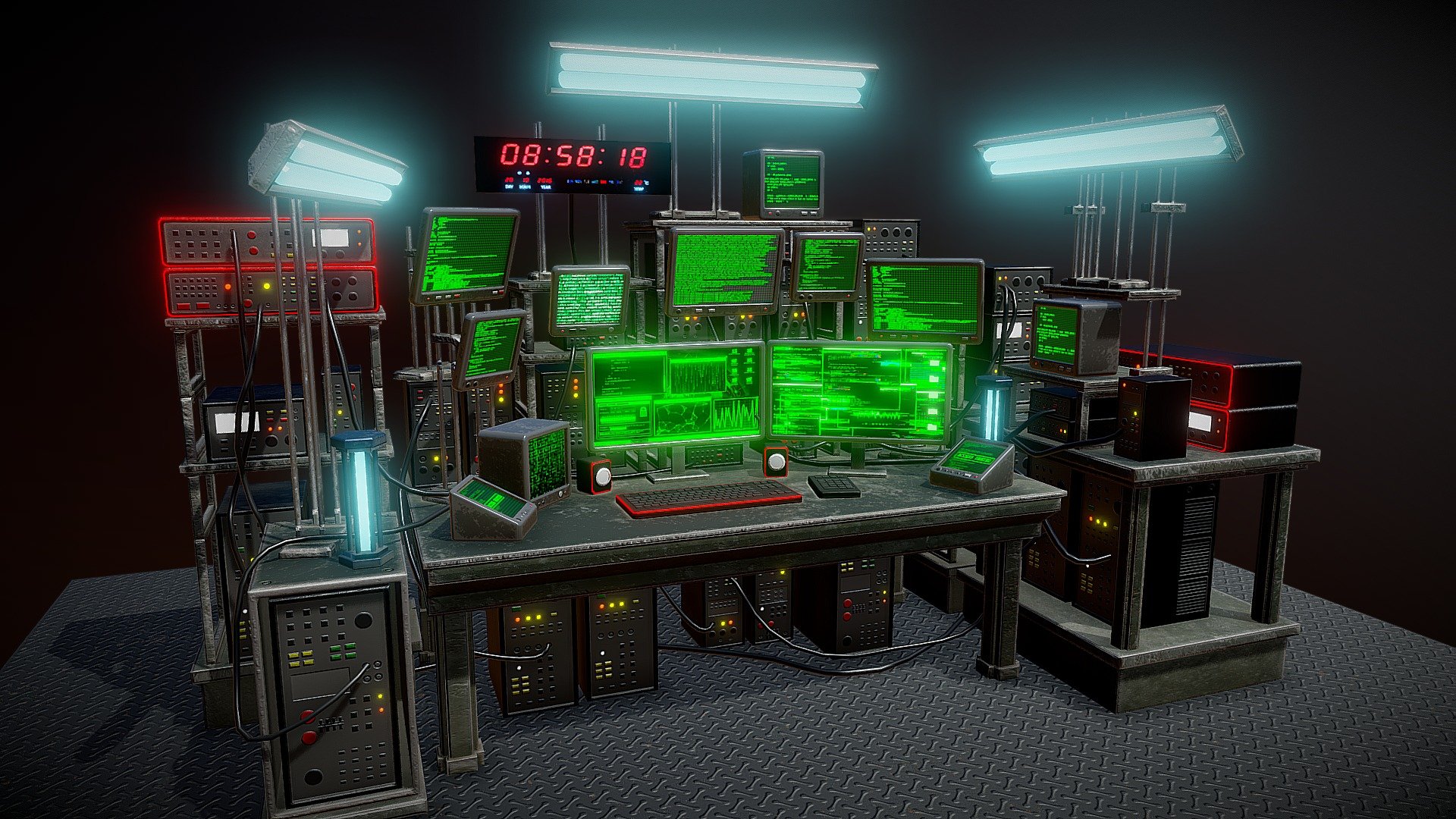 Retro Computer Workstation - Buy Royalty Free 3D model by tran.ha.anh ...
