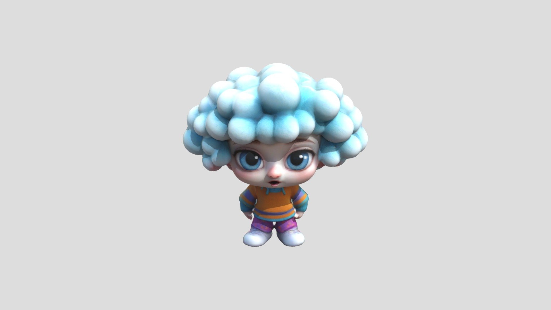 Cute 3D Chibi Cartoon Character - 3D model by baqiralimahar5 [92326ce ...