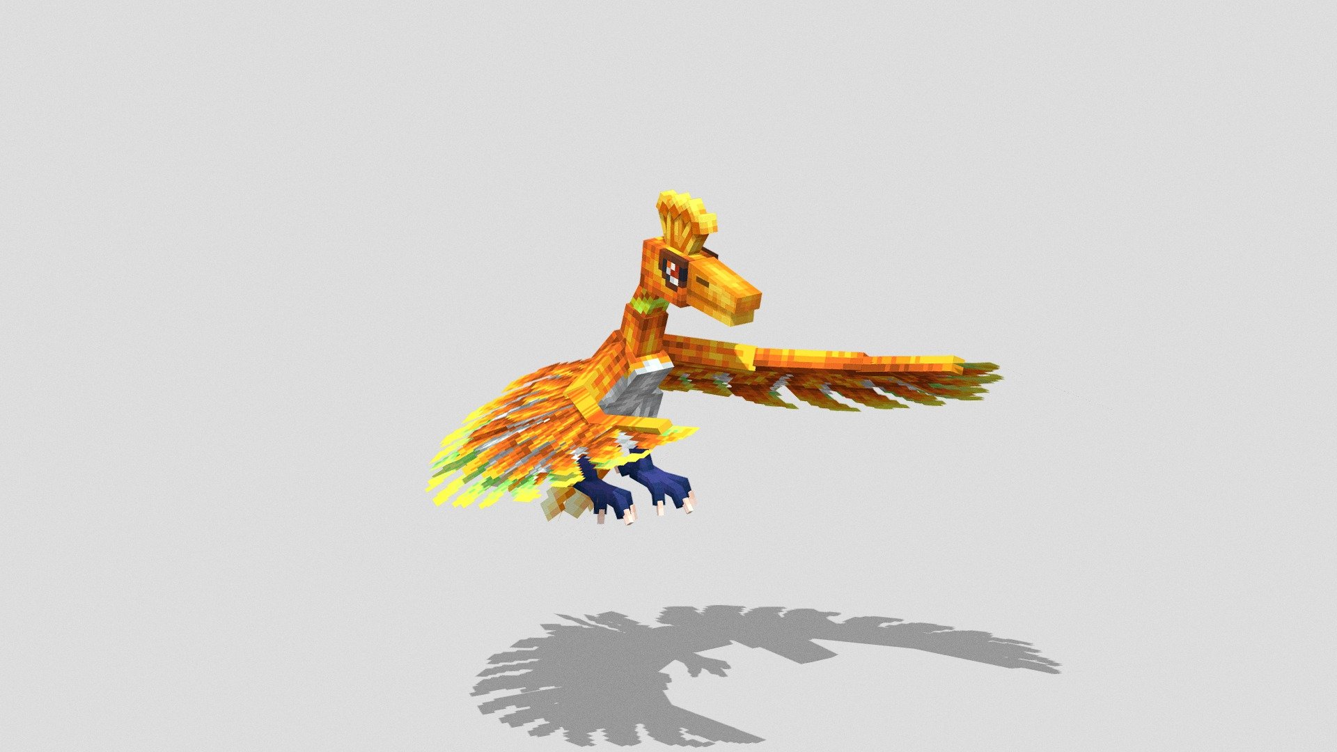 Ho-oh - 3D model by Sprinterkas [92330ac] - Sketchfab