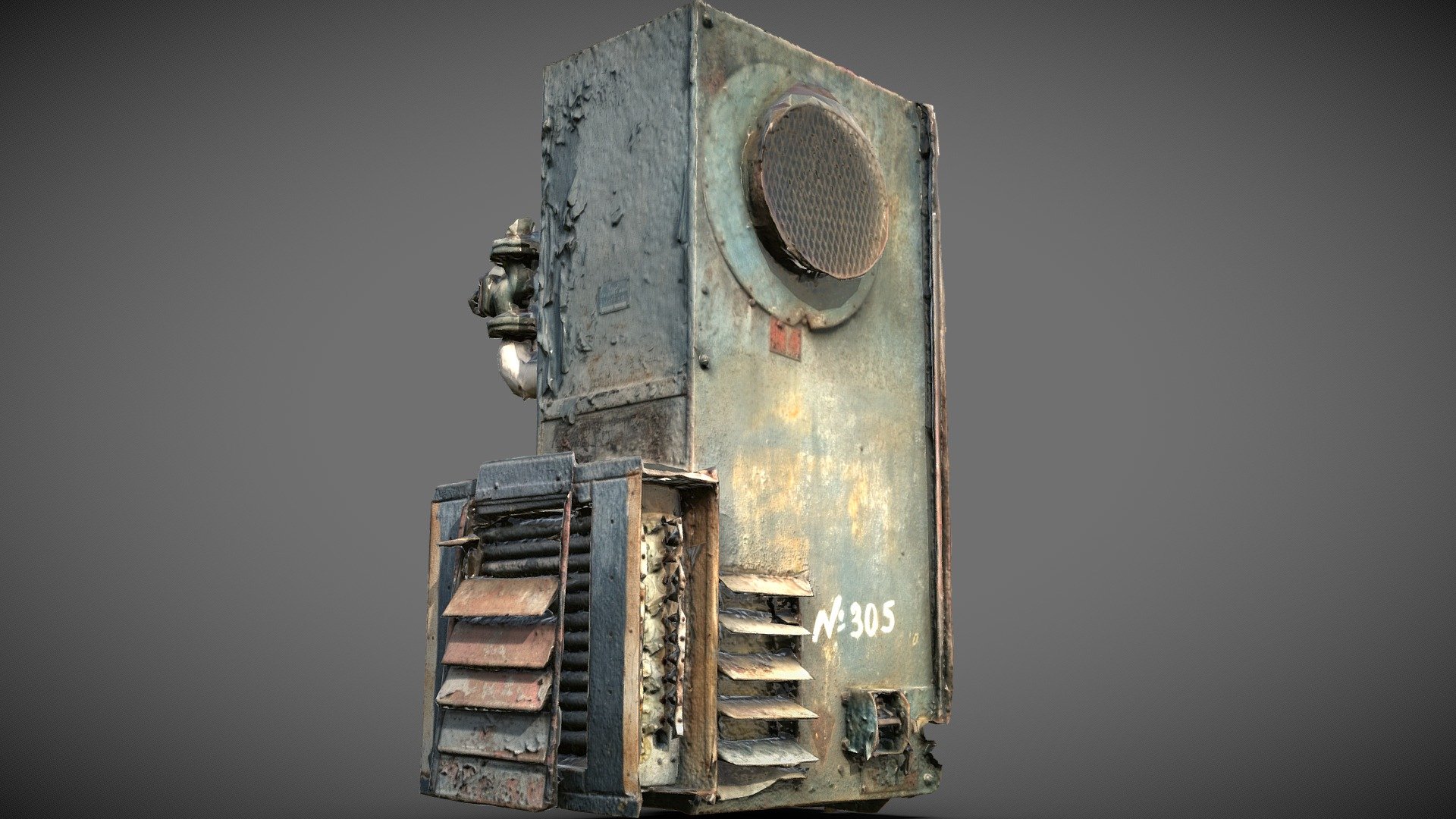 Old Rusty Air Vent - Buy Royalty Free 3D model by Léonard_Doye ...