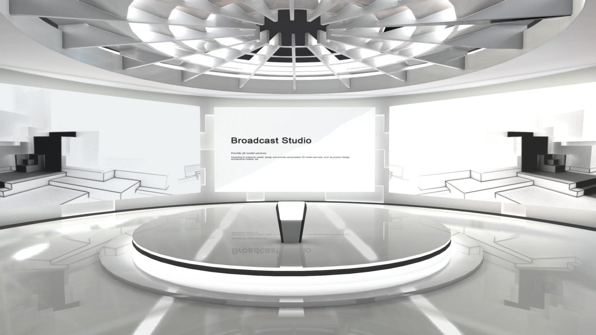 Broadcast News Studio