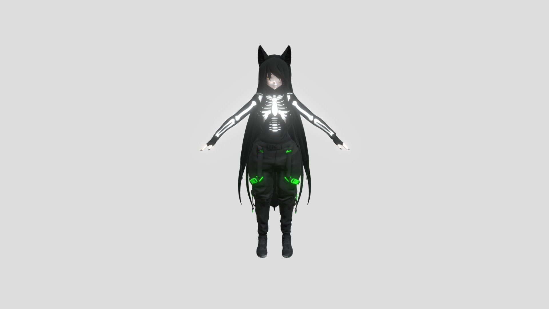 Wolf Girl - 3D model by m1084061702 [923679d] - Sketchfab