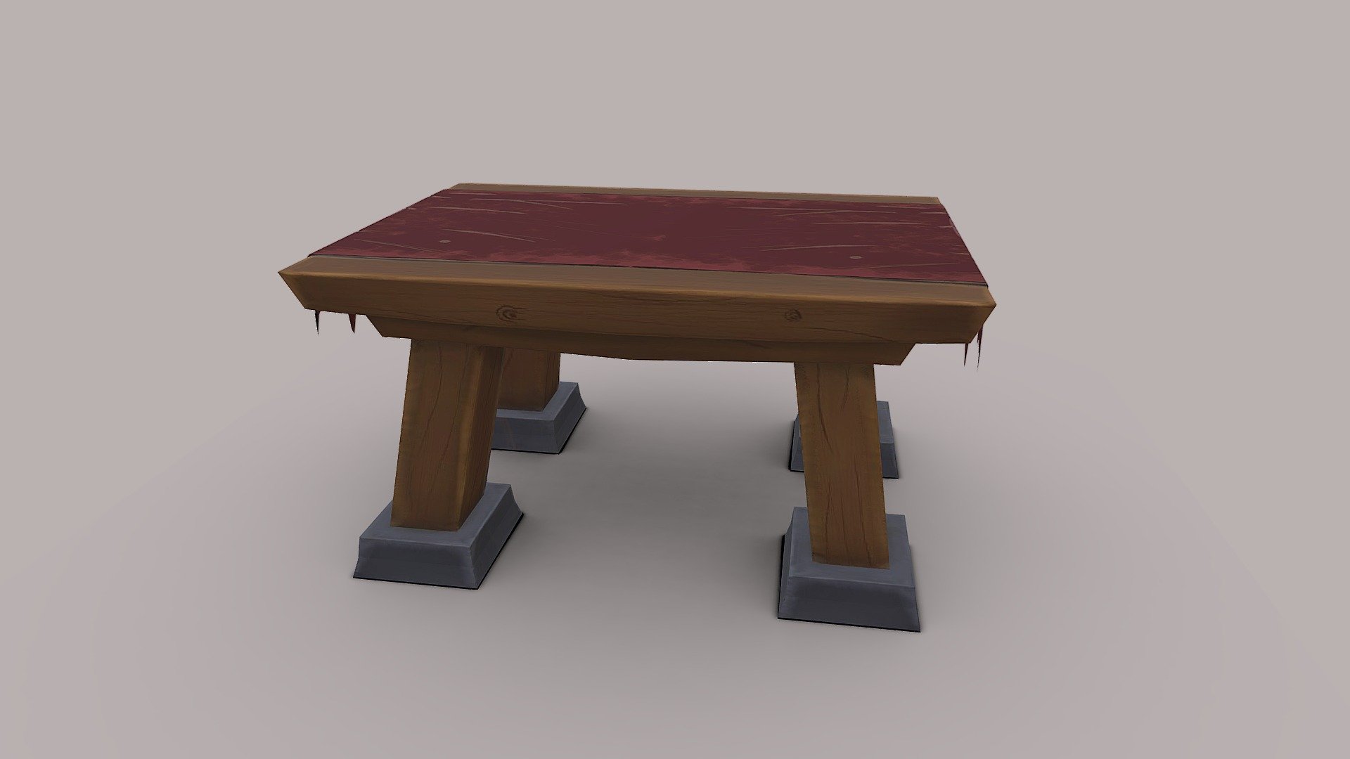 Stylized Table | Hand Paint - 3D model by Organization (@organizationx ...