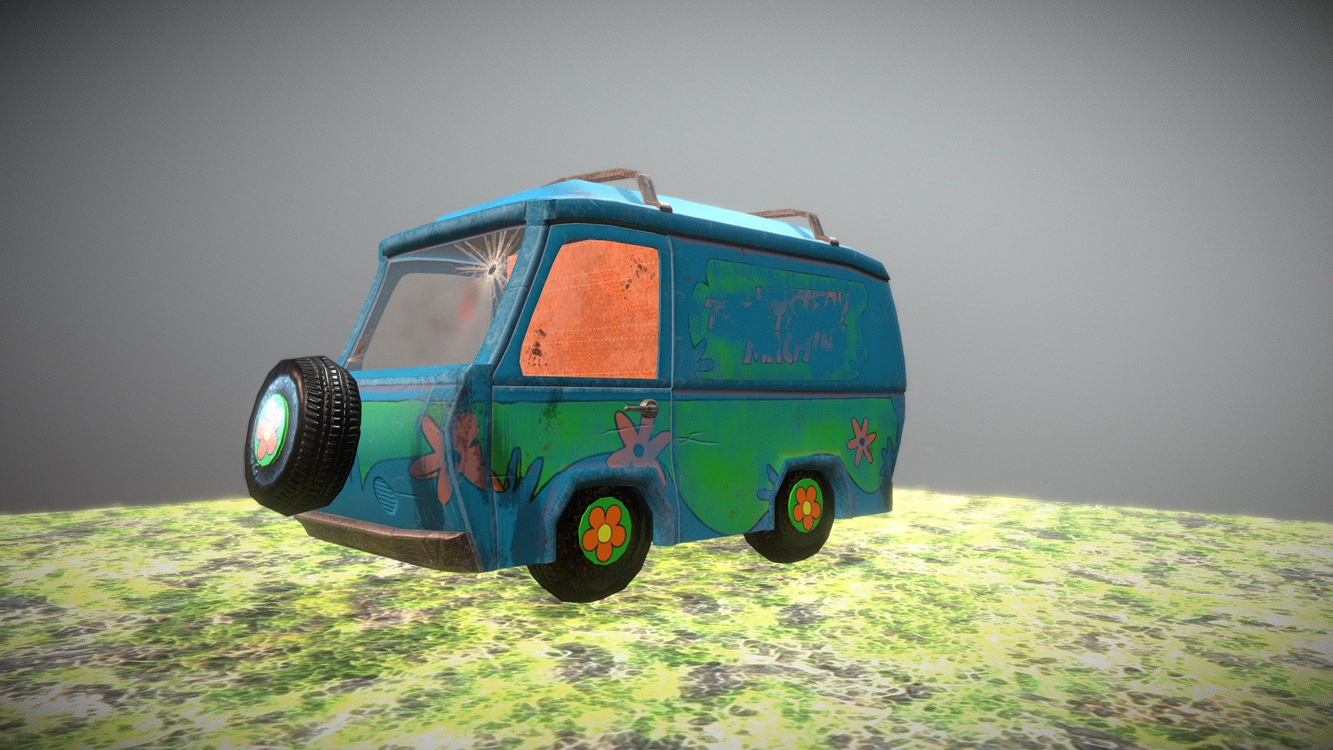 scooby doo car - 3D model by saraelshenawy [9237095] - Sketchfab
