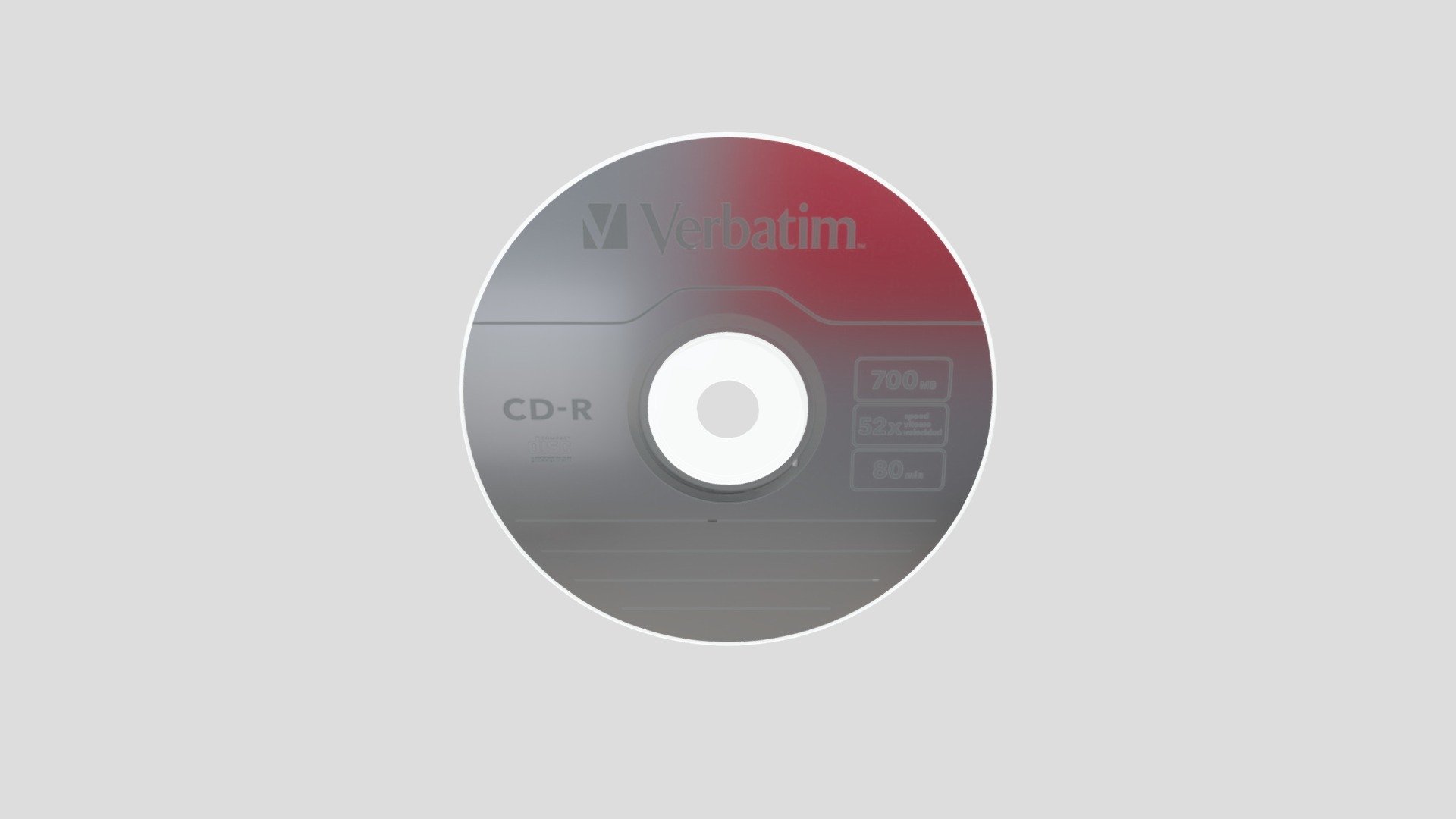 CD - Verbatim CD - 3D model by JodeJode [9237666] - Sketchfab