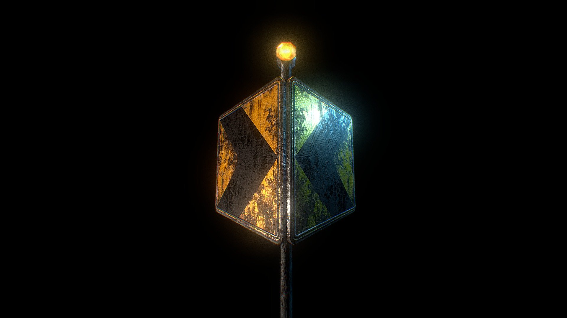 Chevron alignment sign - 3D model by IIIIIEAVAIIIII [9237aa4] - Sketchfab