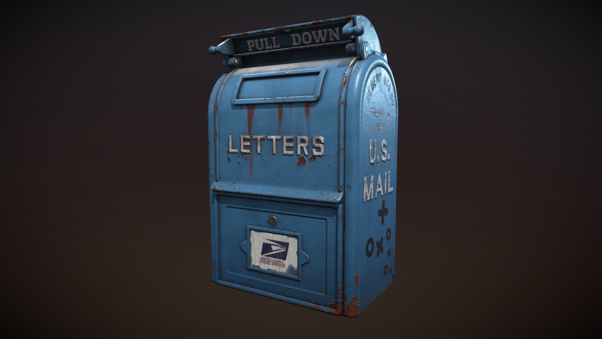 US Mailbox - 3D model by pretty_sloth [92393b7] - Sketchfab