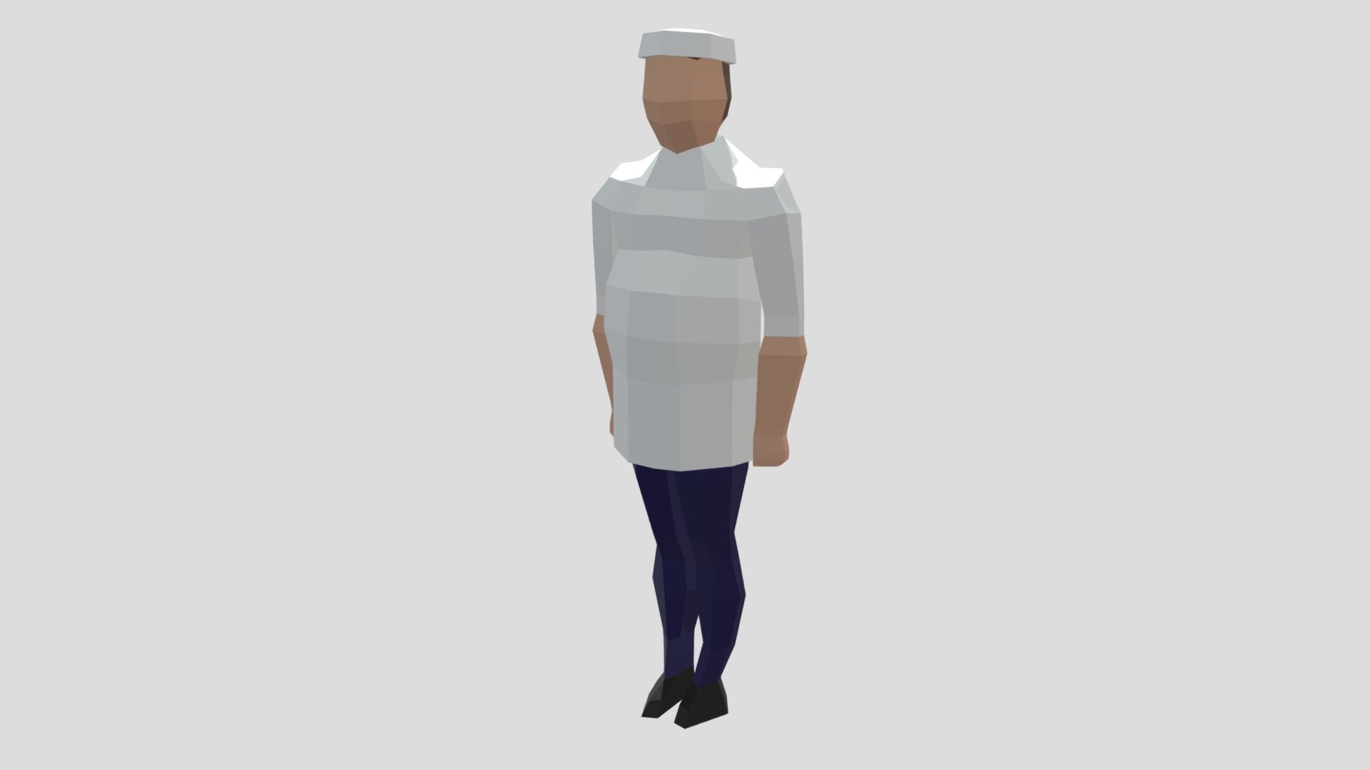 Low ploy chef - Download Free 3D model by Boffun [923bb14] - Sketchfab