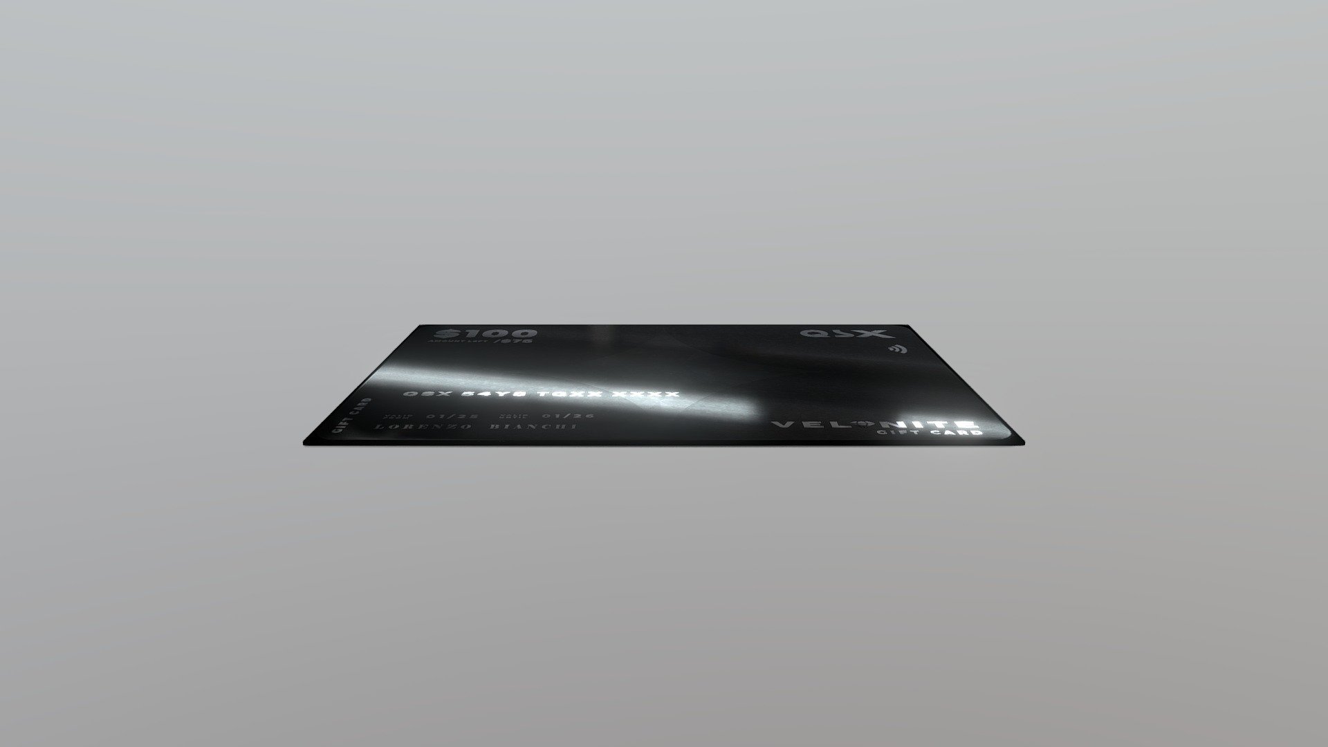 3D Gift Card Model Web, AR & E-commerce Ready - Download Free 3D model ...