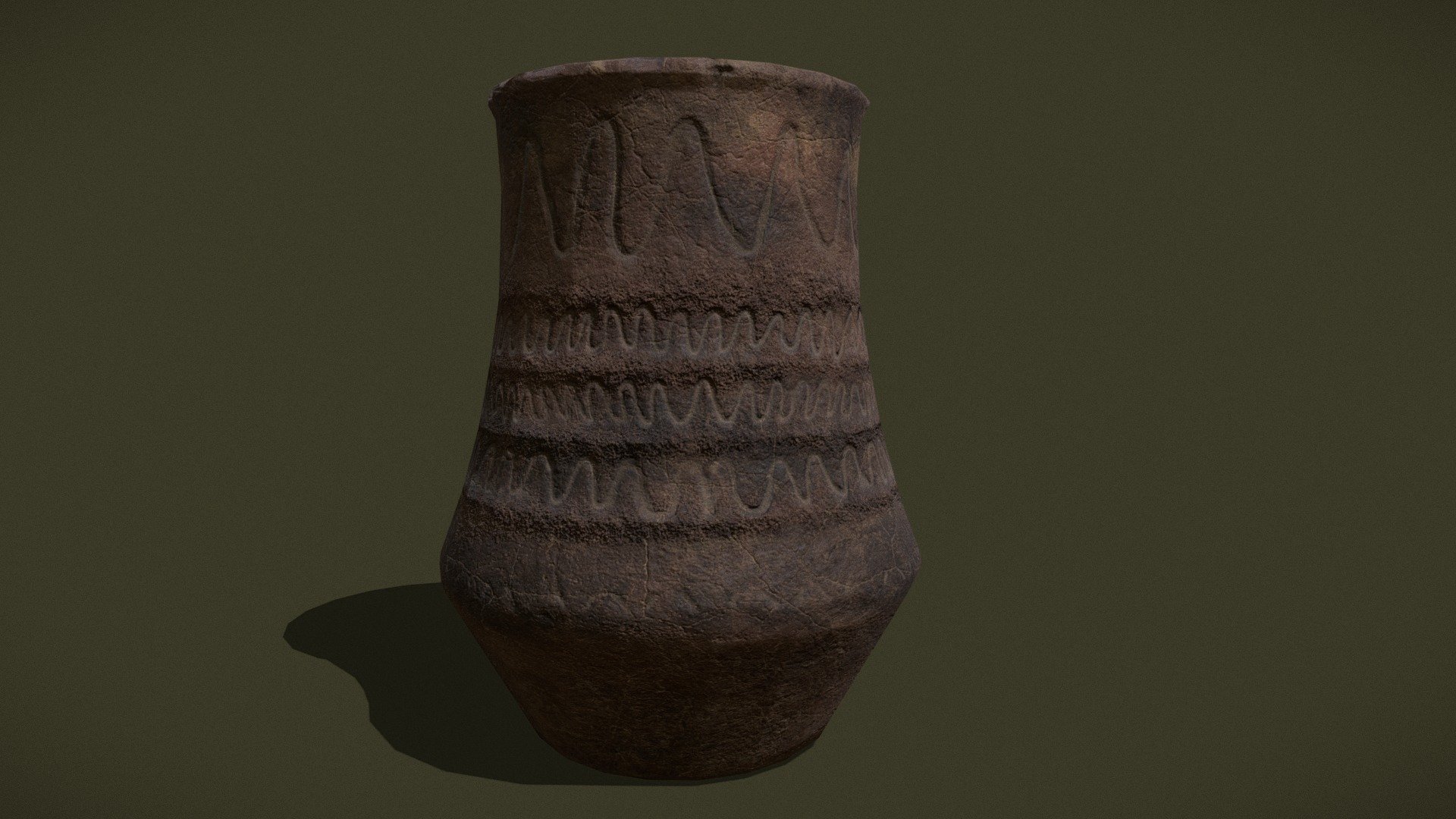 Rustic_Clay_Vase_FBX - Buy Royalty Free 3D model by ...