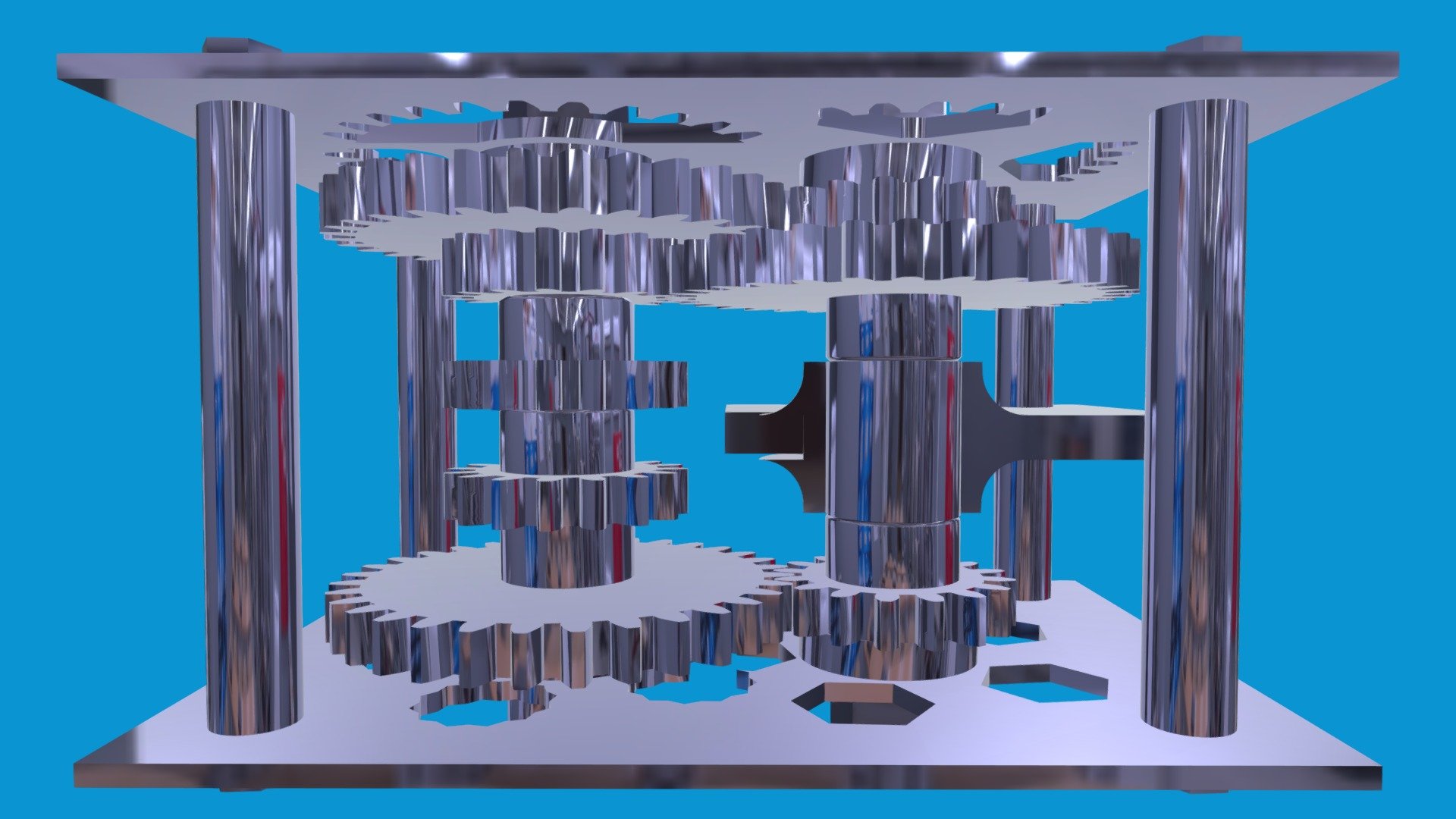 Mini Gearbox - Download Free 3D model by fasteng [923e143] - Sketchfab