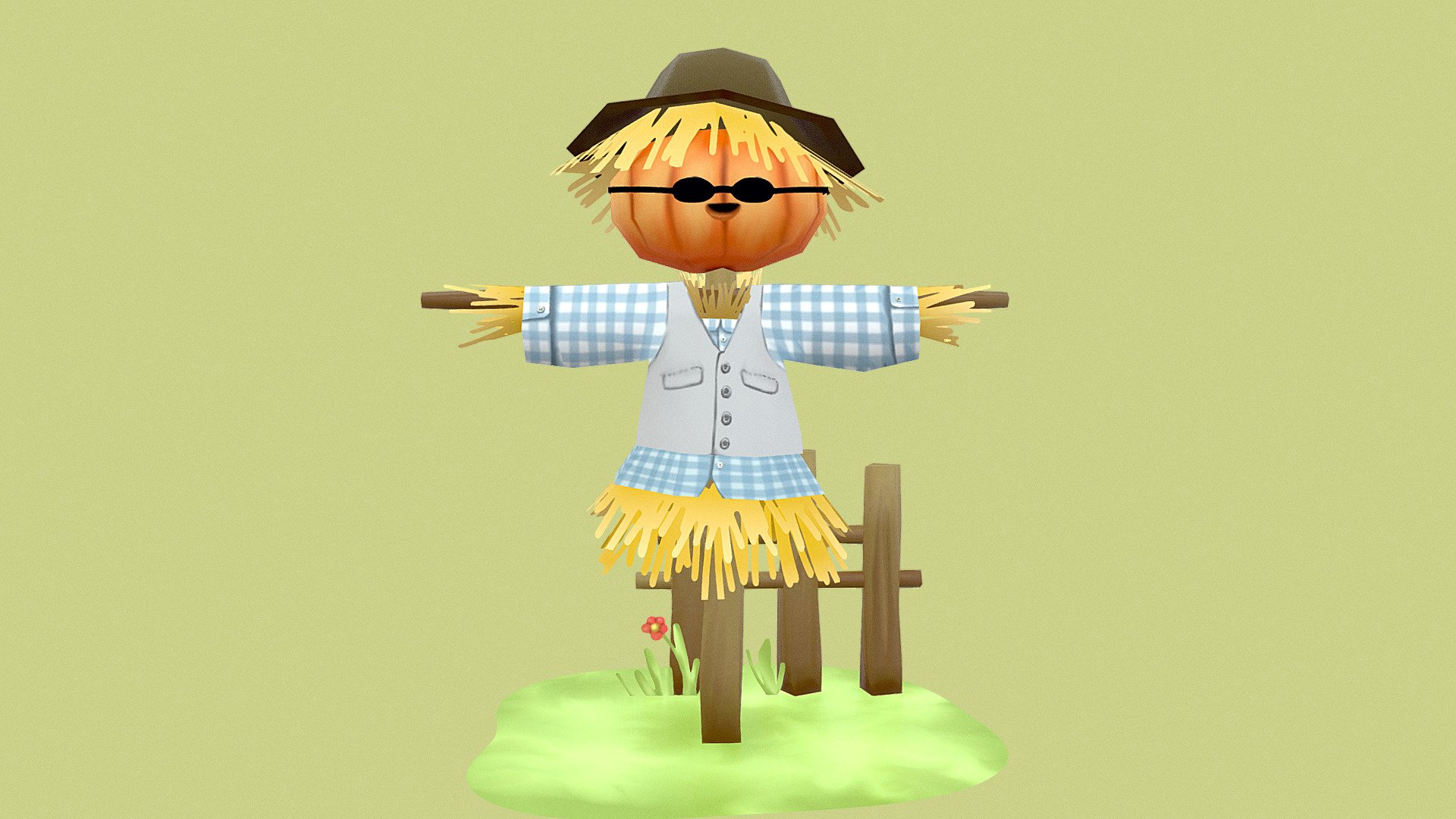 scarecrow - 3D model by hectopod [9242350] - Sketchfab