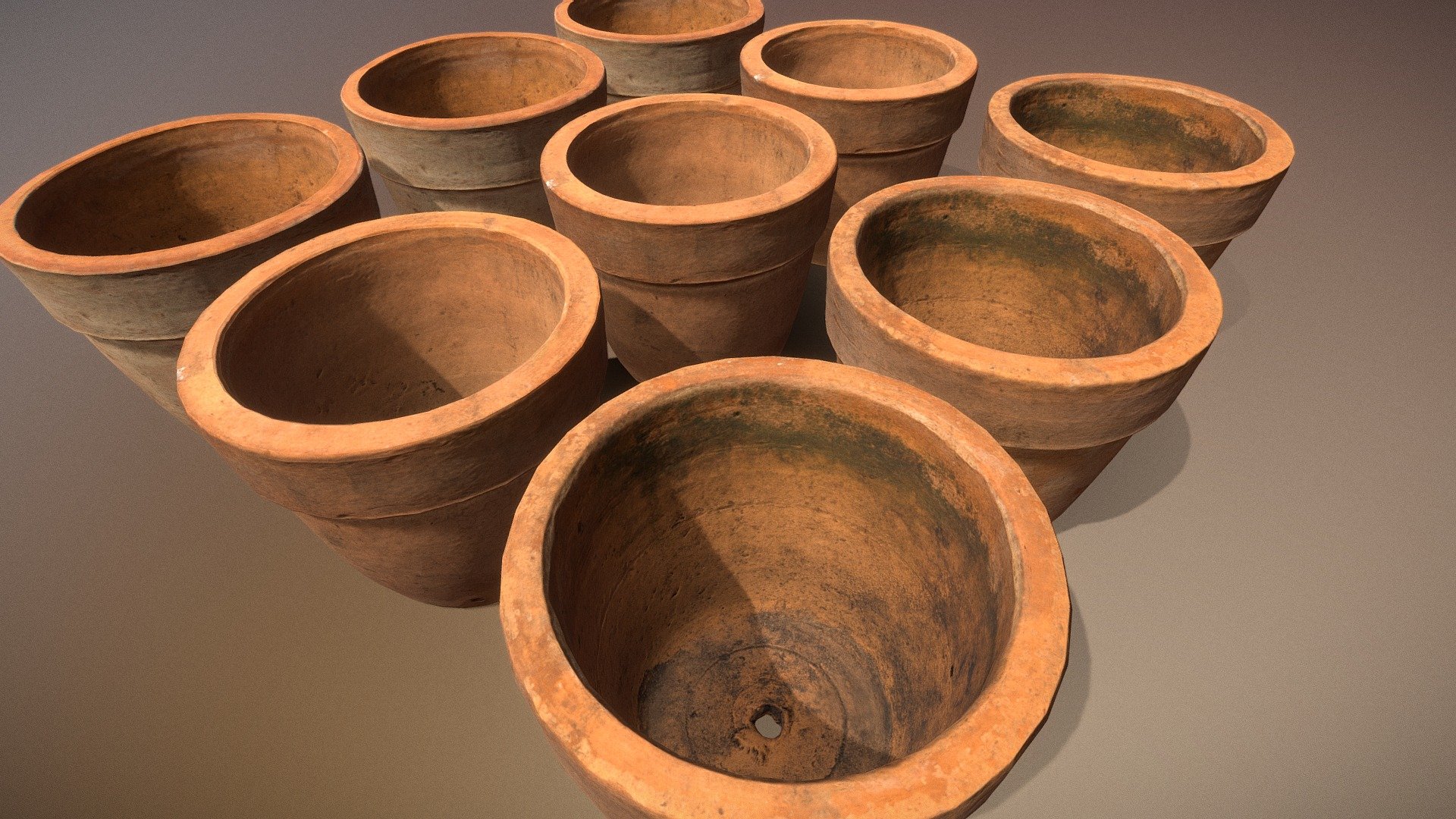 Three Clay Pots - 3D model by Reality Scanning (@realityscanning ...