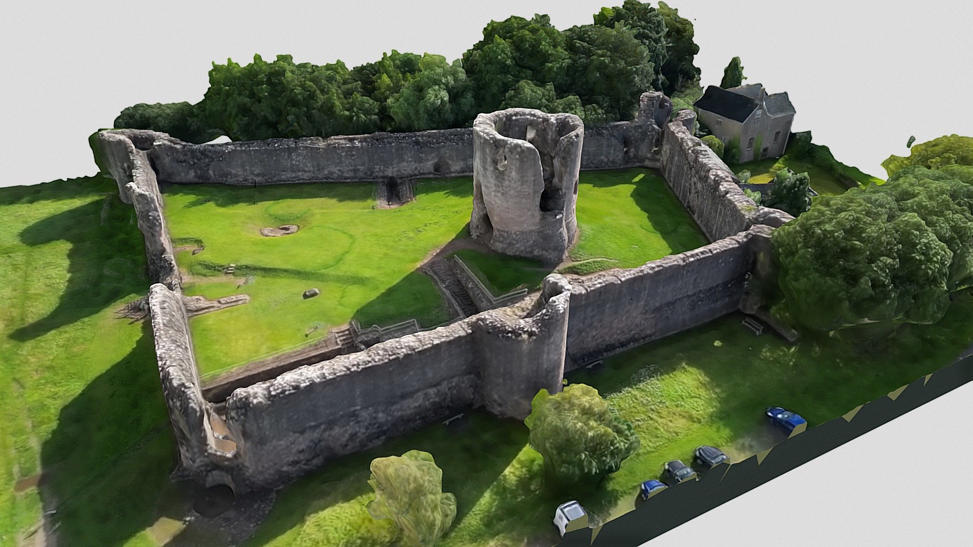 Skenfrith Castle, Wales - 3D model by Chris Bibb (@chrisbibb) [9242919 ...