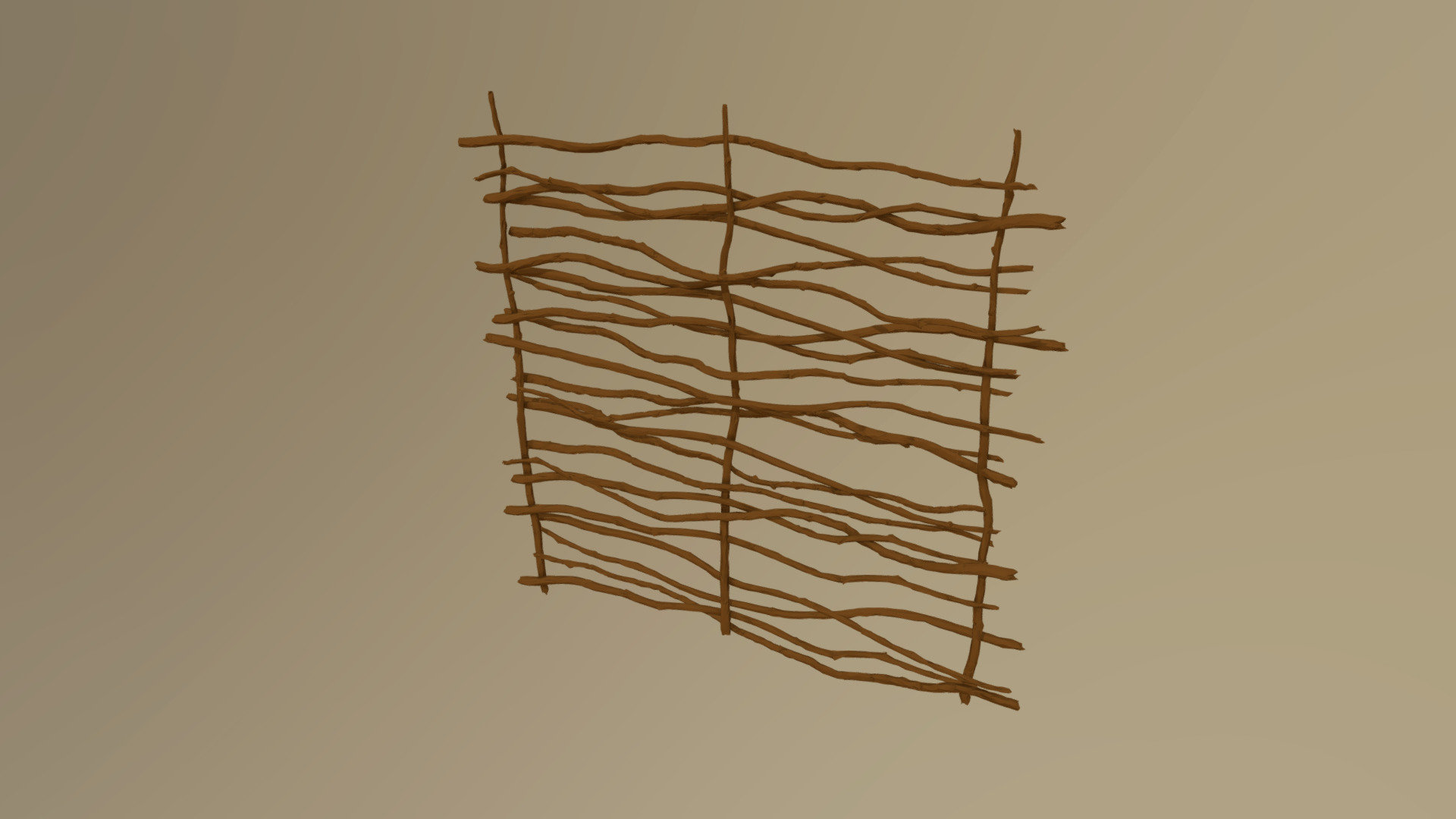 Twig Wall 1x1 - Download Free 3D model by Leander Pierik (@lpierik ...