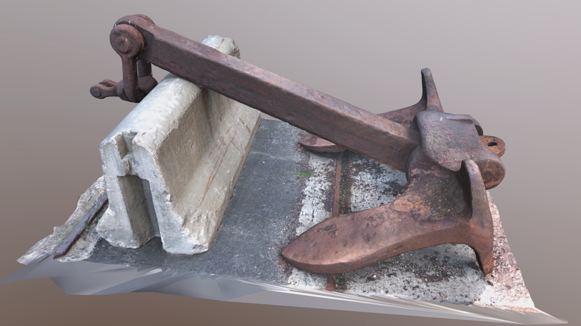 Old Rusty Anchor in Drammen Harbor - Download Free 3D model by Ørjan ...