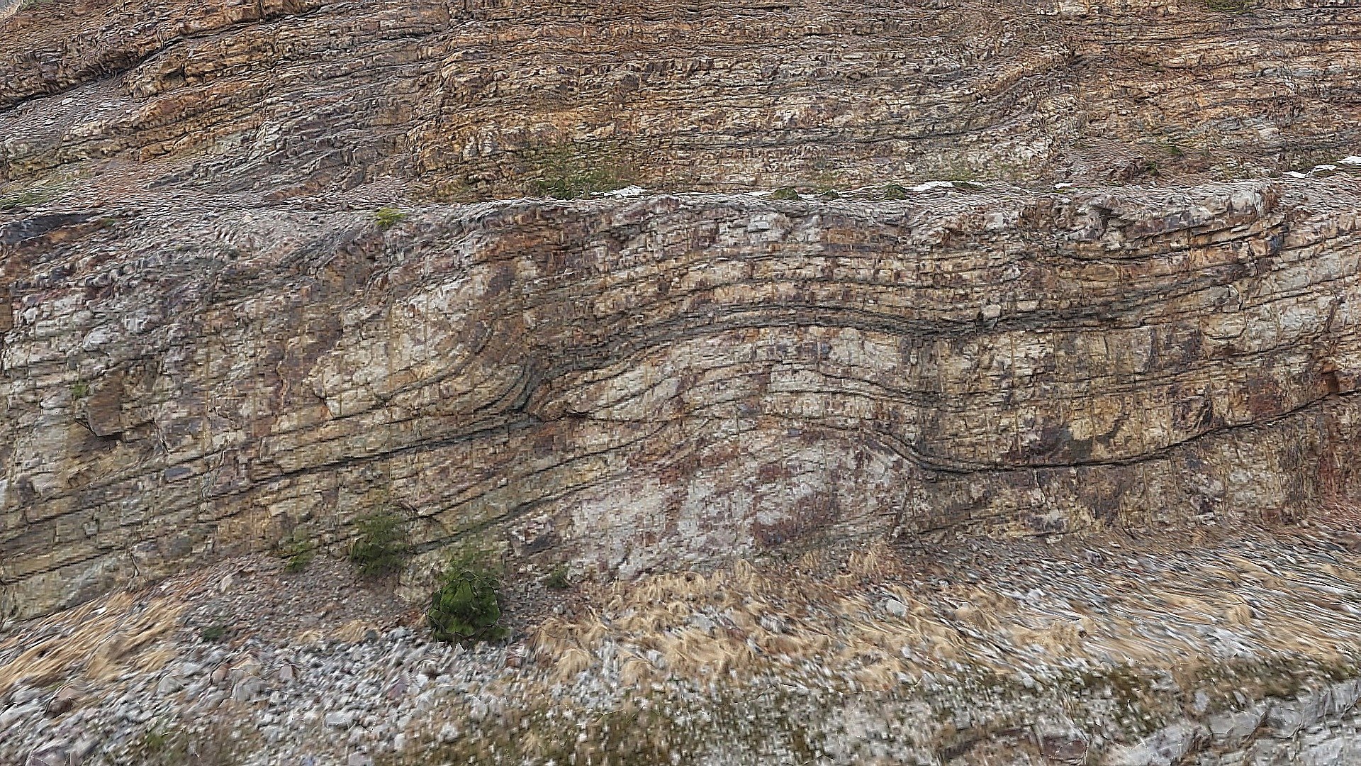 Geology - Tuscarora Sandstone E of Moorefield WV - 3D model by Ryan ...