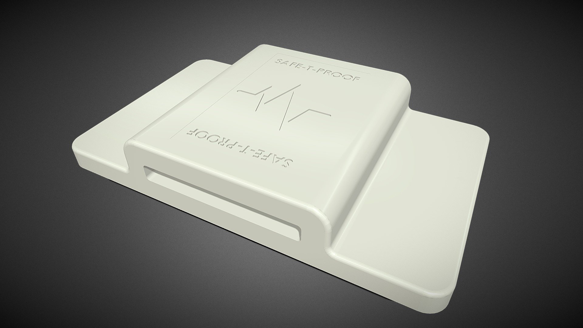 1.5"x2.5" 200 Slider Fastner w/ Adhesive - 3D model by SAFE-T-PROOF ...