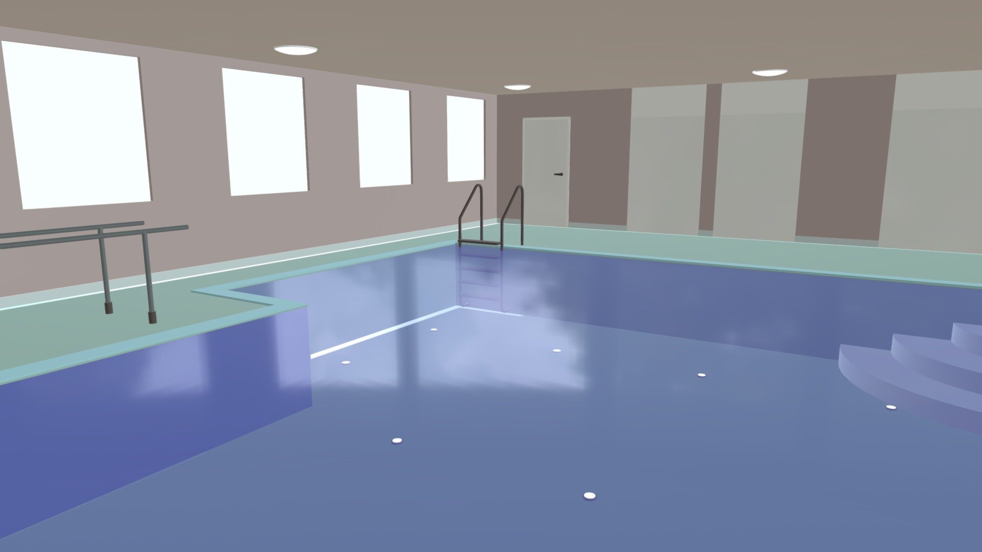 The Swimming Pool | University/Art College Work - 3D model by Bruno ...