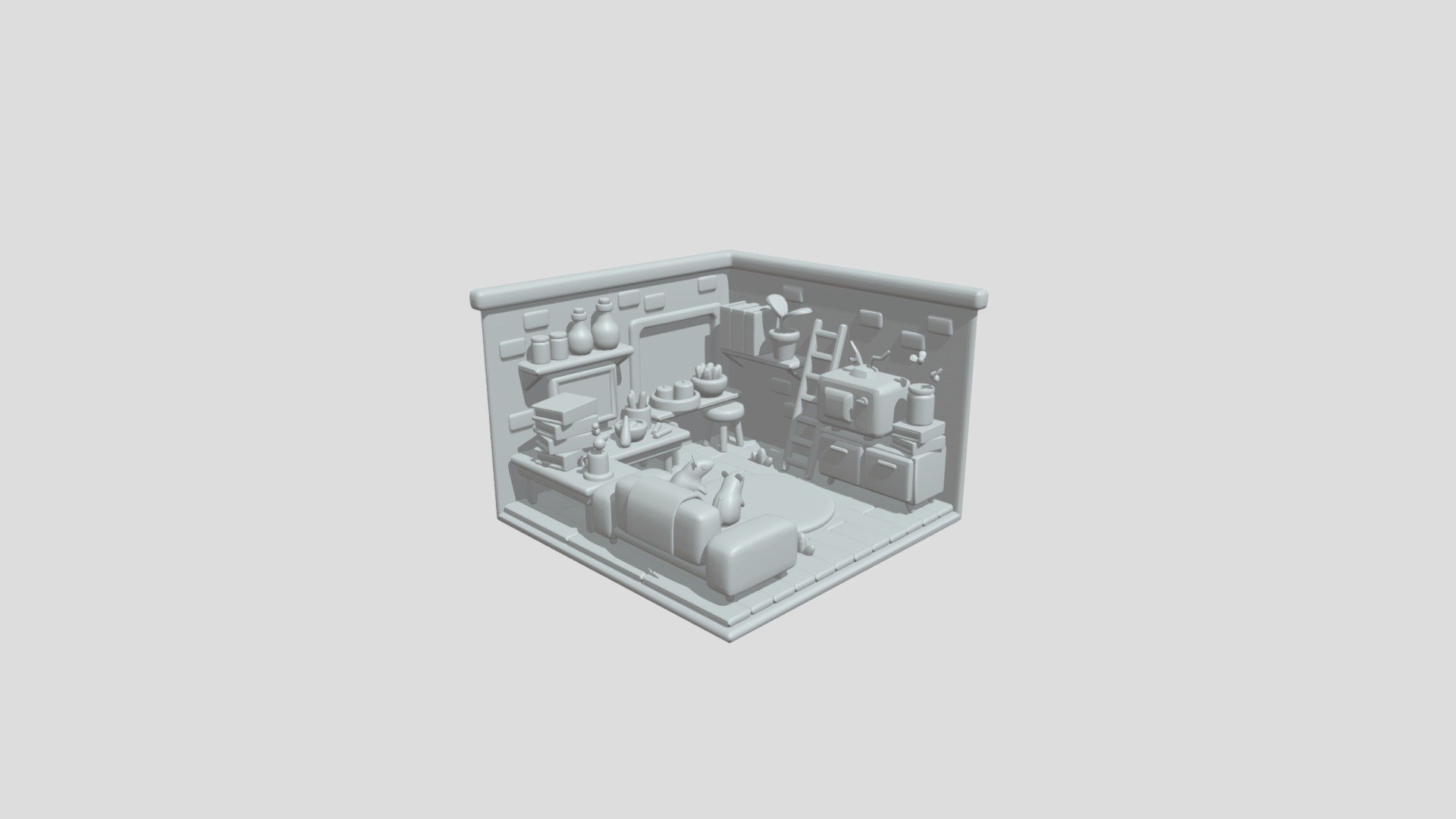 mouse house - 3D model by ihanamatilda (@vilmavirtanen) [92482cc ...