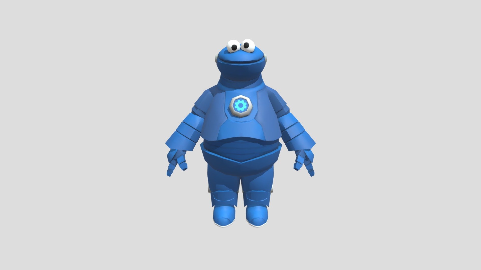 Cookie Monster Mecha Builders Roblox - Download Free 3D model by ...