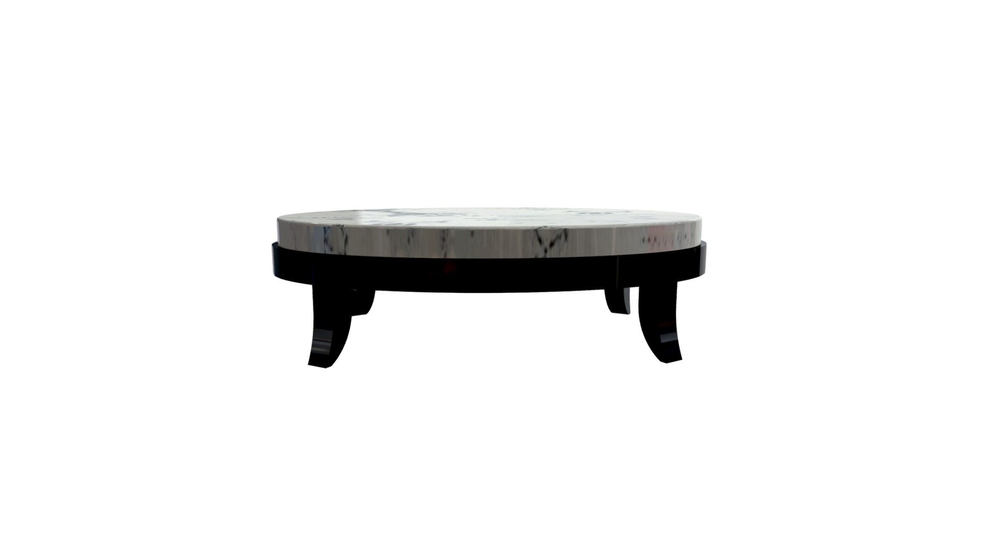 OVAL 4 LEG COFFEE TABLE - 3D model by 3D Studio (@esyaputra) [924dc5c ...