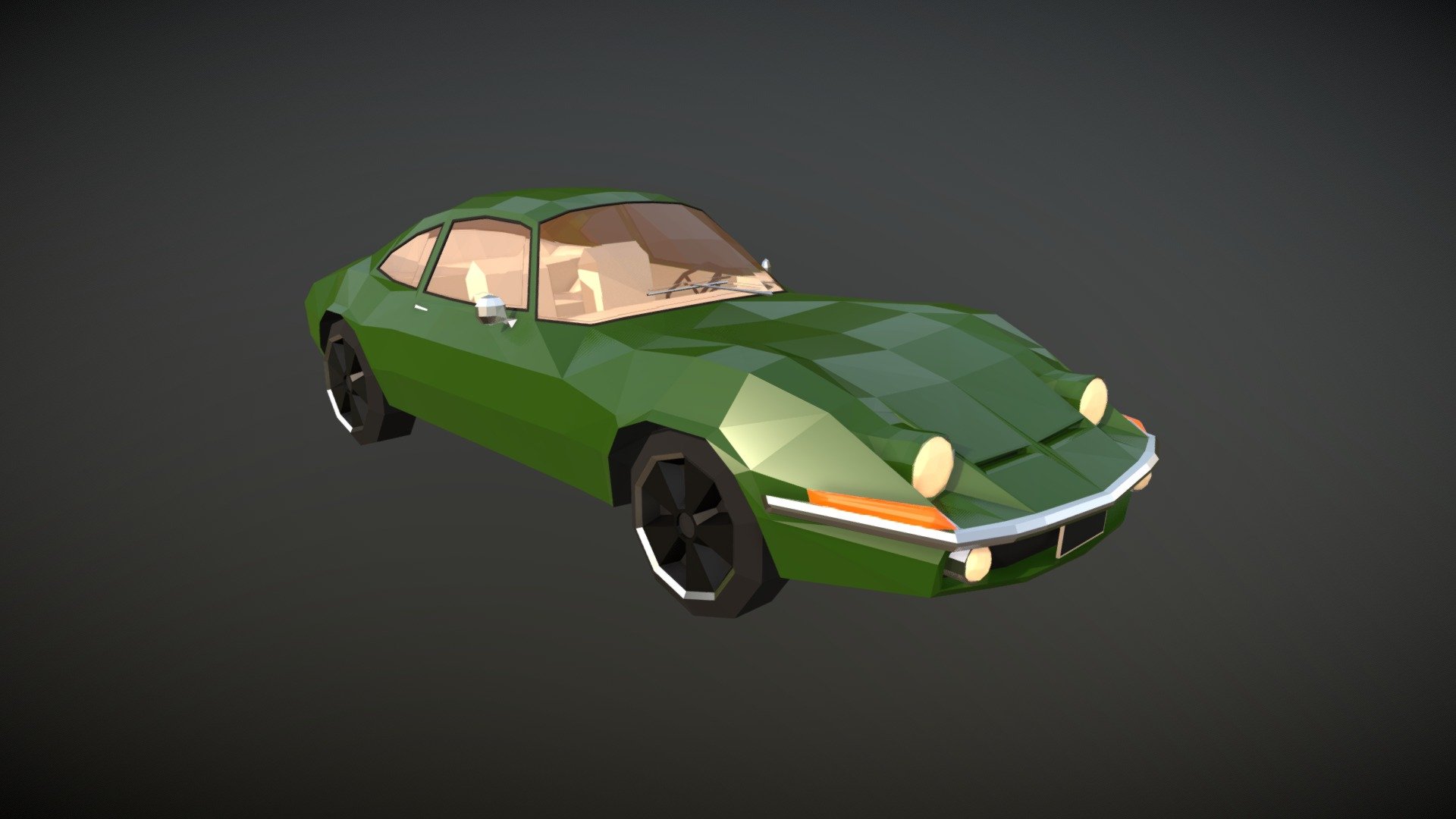 Low Poly Muscle Car 03 - Buy Royalty Free 3D model by Linder-Media ...