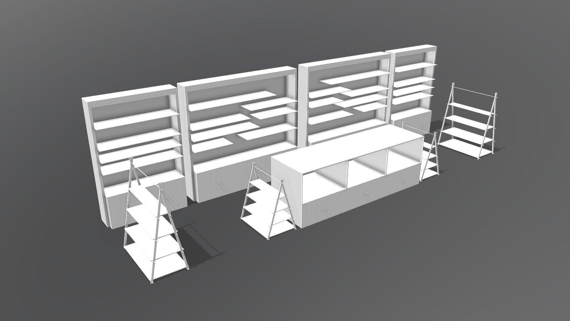 Shelf - 3D model by Ngwenya Glass (@ngwenyaglass) [924ebed] - Sketchfab
