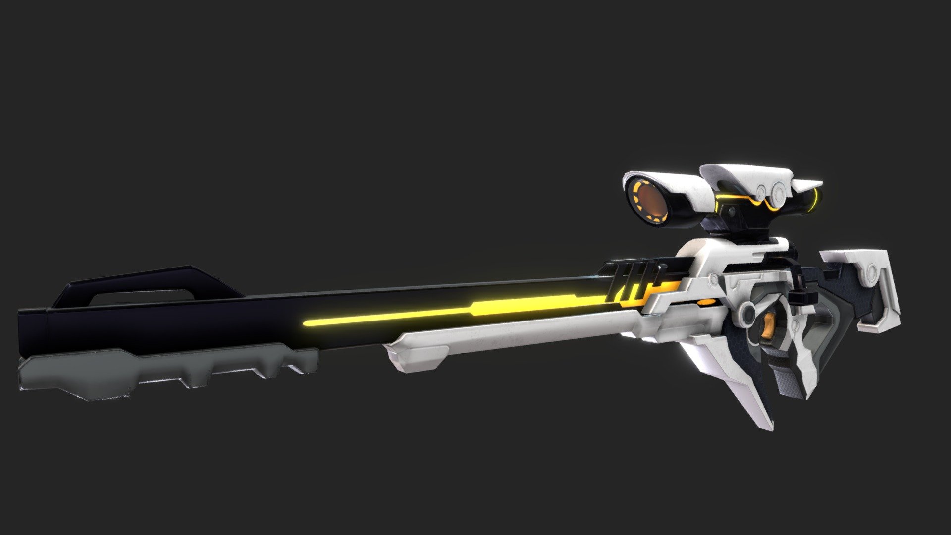 Sci-FI Sniper Concept - 3D model by eahernandez517 [924edb9] - Sketchfab