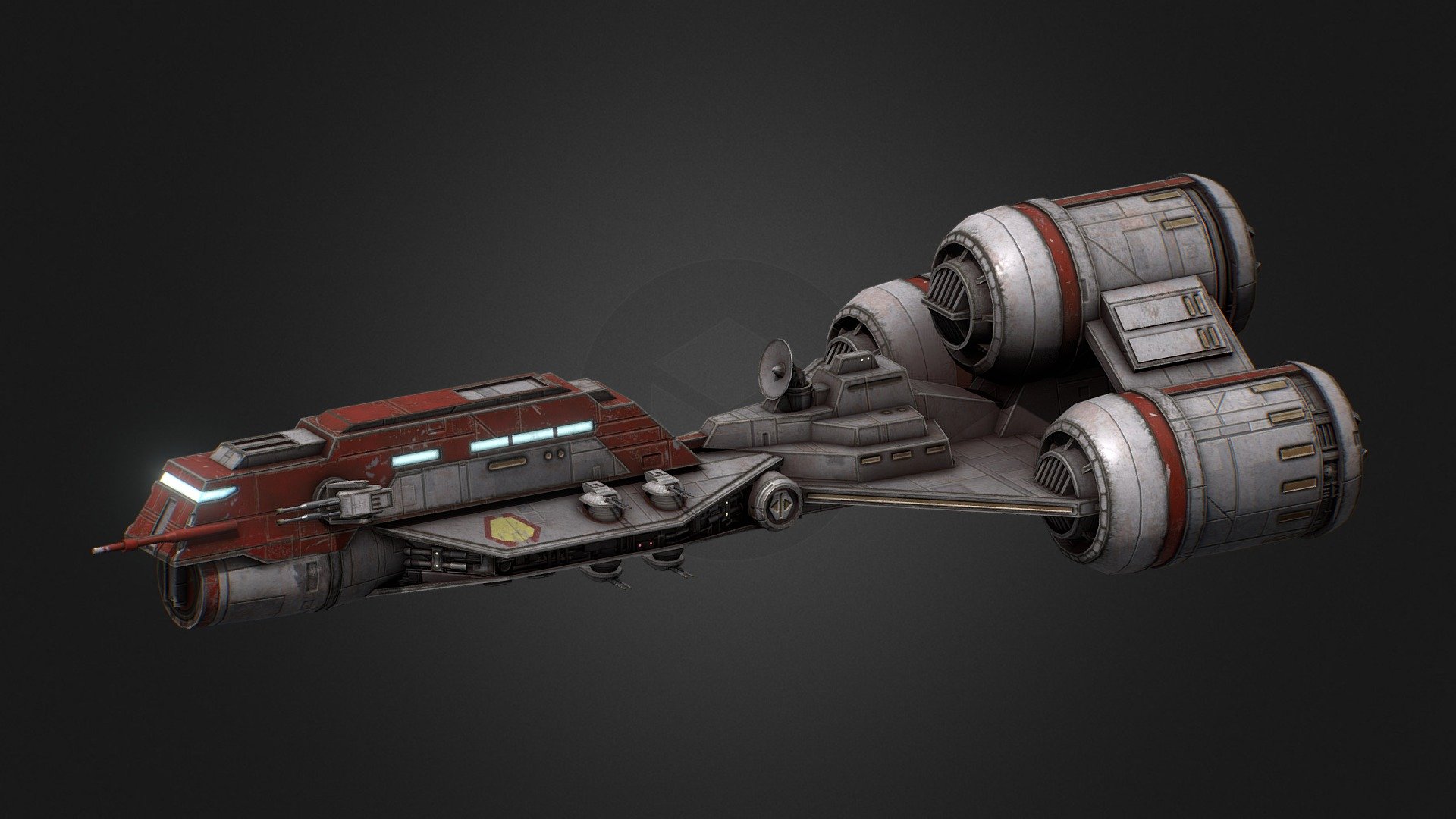 Charger C-65 Light Assault Corvette_Commission - 3D model by Kharak ...