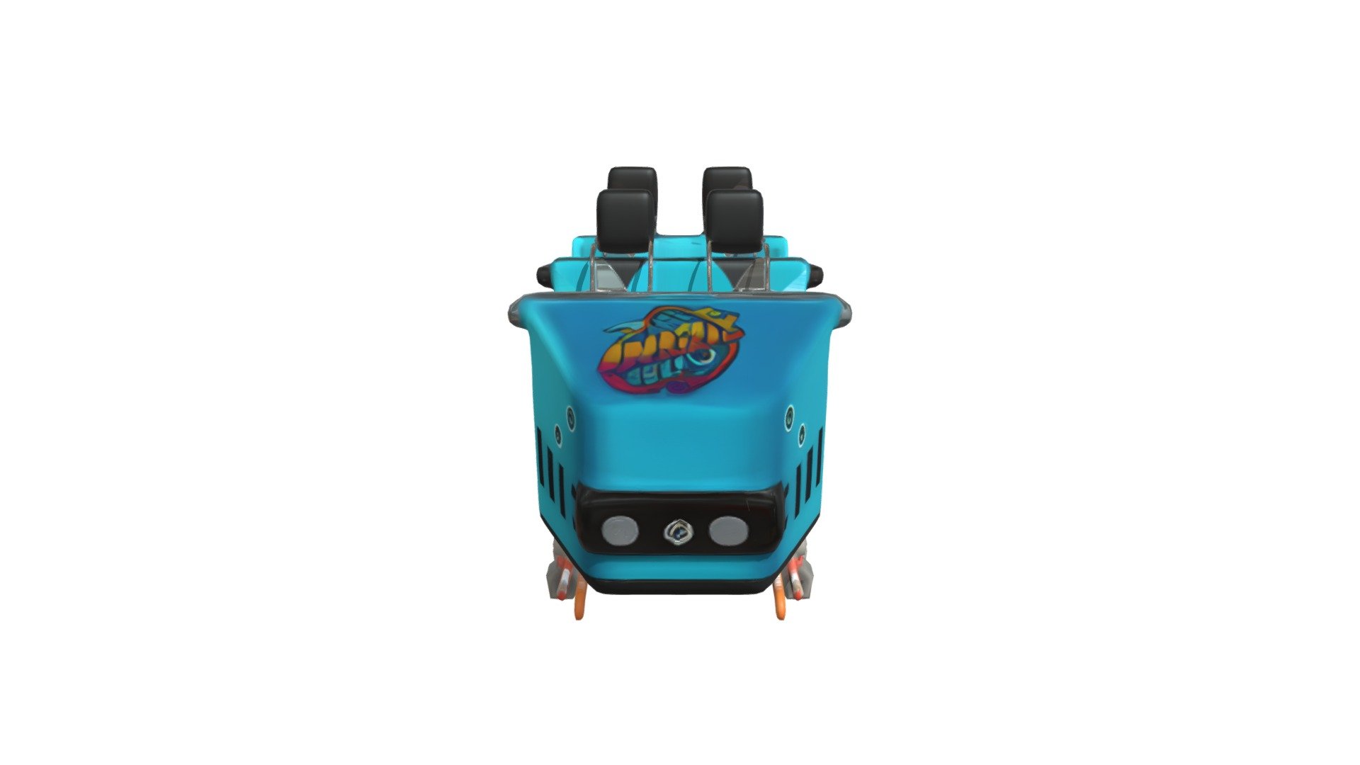 Roller coaster car - 3D model by langder_1 [9254563] - Sketchfab