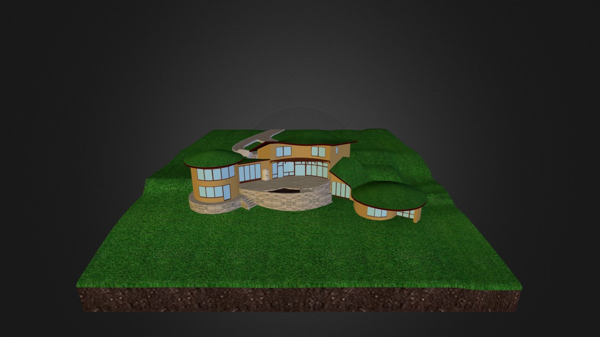 house_4 Newdriveway - 3D model by house_test [9254a2f] - Sketchfab