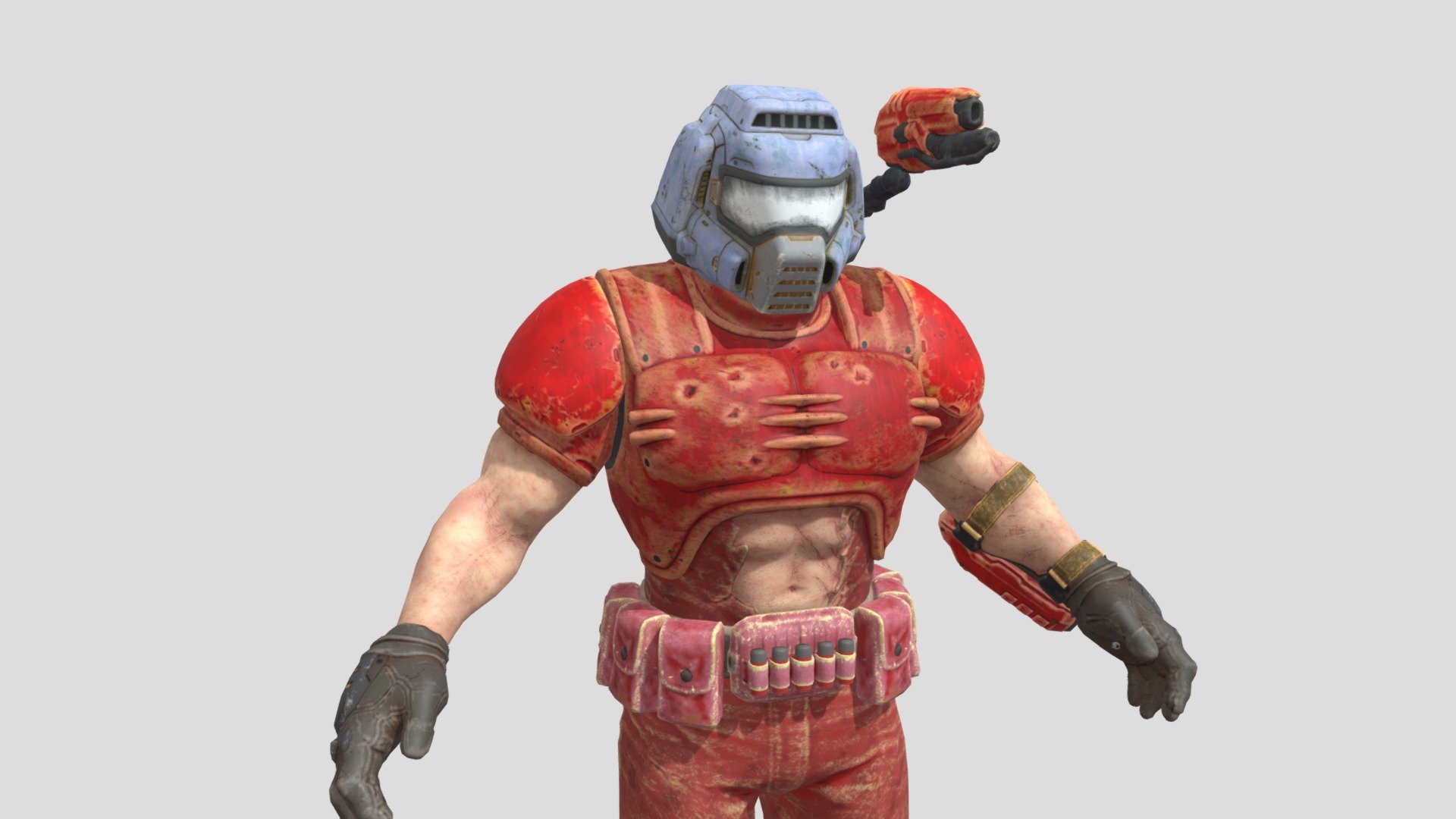 DOOM Eternal Marine - Download Free 3D model by sentientshoebox [9254cb9] - Sketchfab