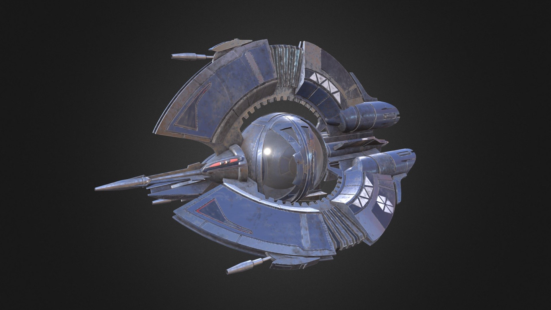 Trade Federation Droid Tri-Fighter - 3D model by zertrax [9254e99 ...
