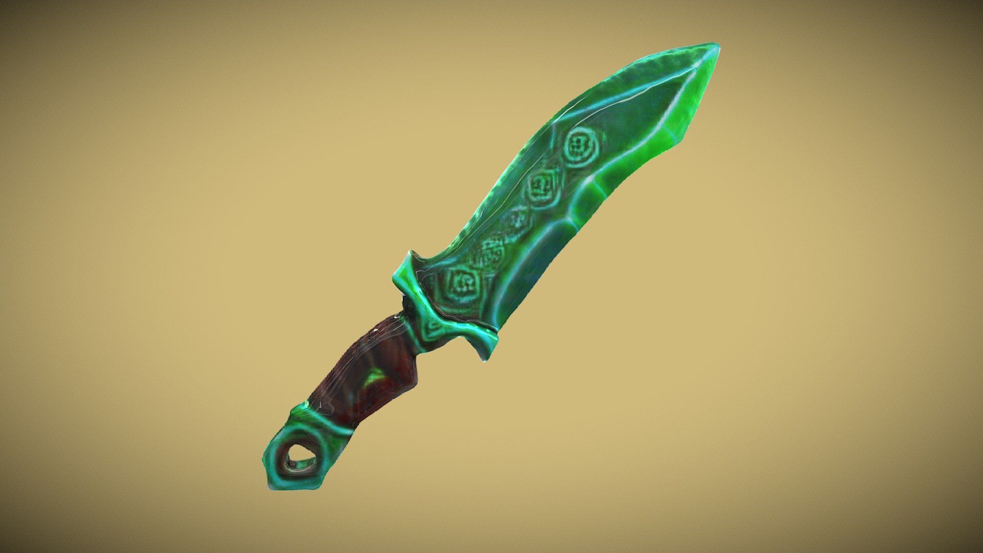 Emerald knife - Buy Royalty Free 3D model by SAXN [92553c4] - Sketchfab ...