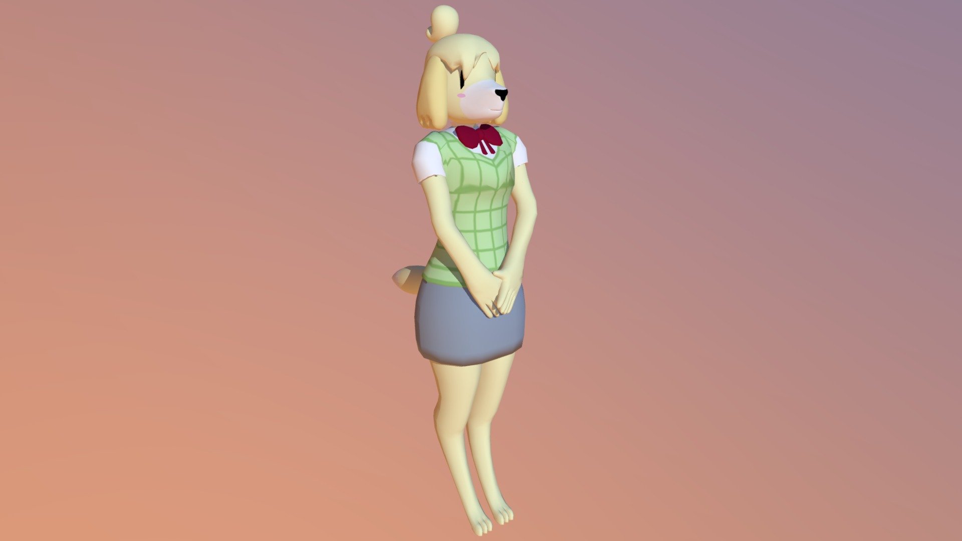 Isabelle - 3D model by Floober [925a23b] - Sketchfab