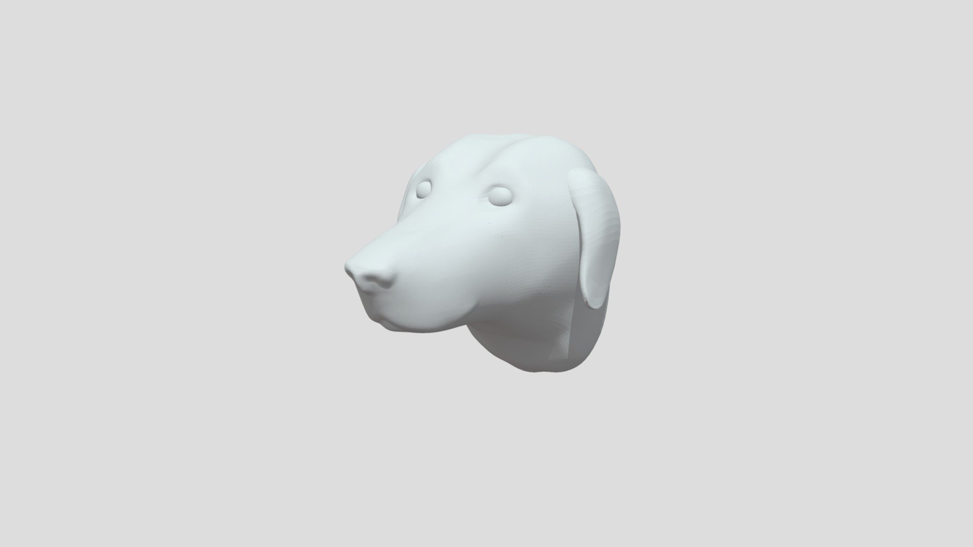 Dog Head - 3D model by KysAdventures [925b7d8] - Sketchfab